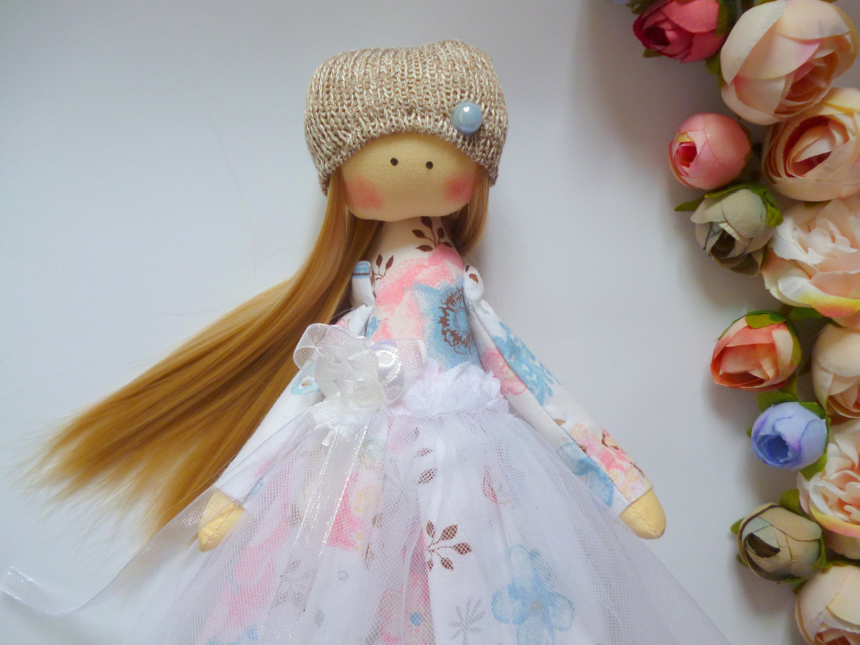 Handmade cloth doll shabby chic baby doll softie doll | Etsy