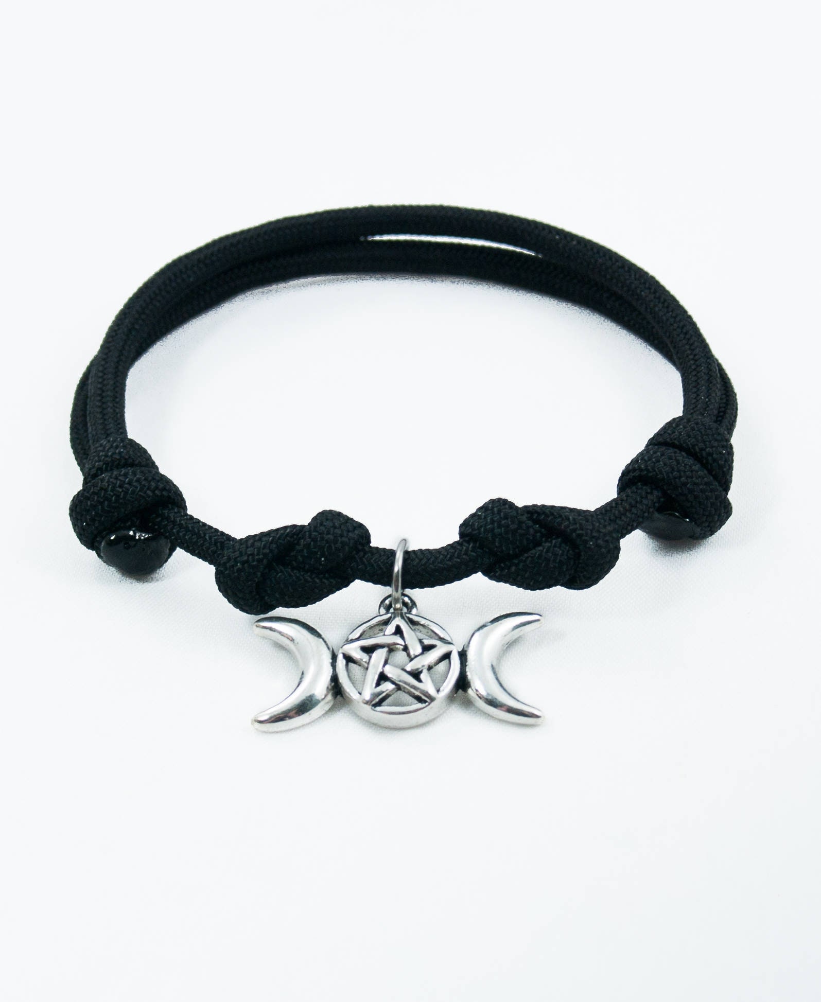 Triple Moon Wiccan Bracelet Adjustable Bracelet Moon - Etsy Ireland