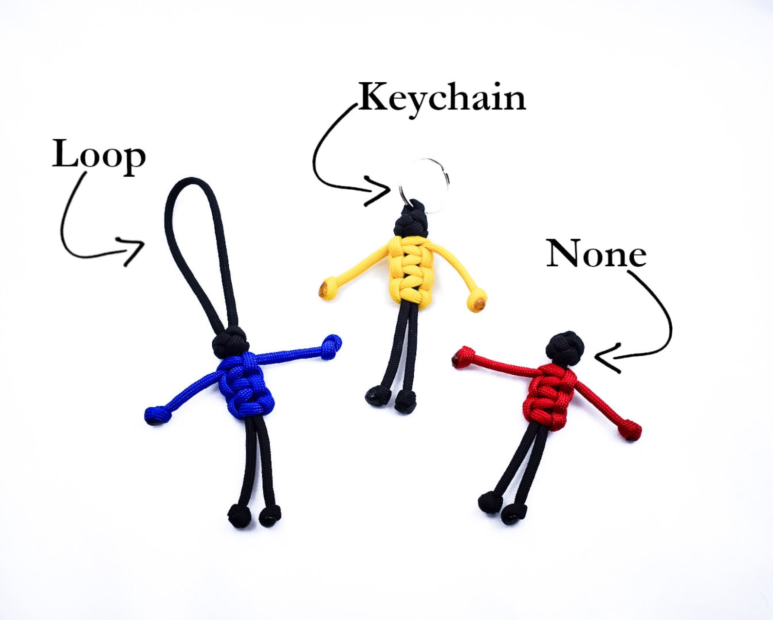 Paracord People Ready to Ship Paracord Keychain People - Etsy