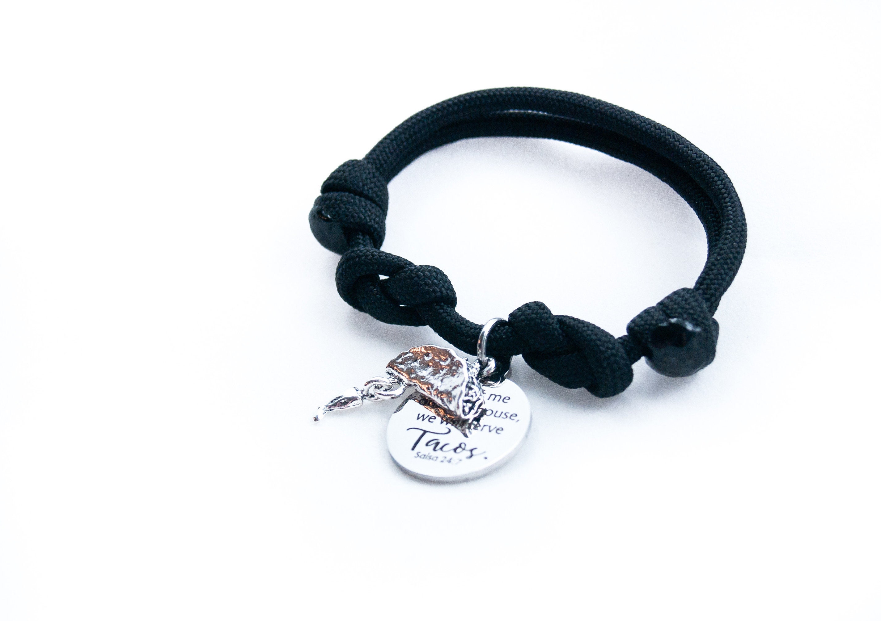 Taco Bracelet Taco Bible Verse Salsa 24 7 Serve Tacos | Etsy