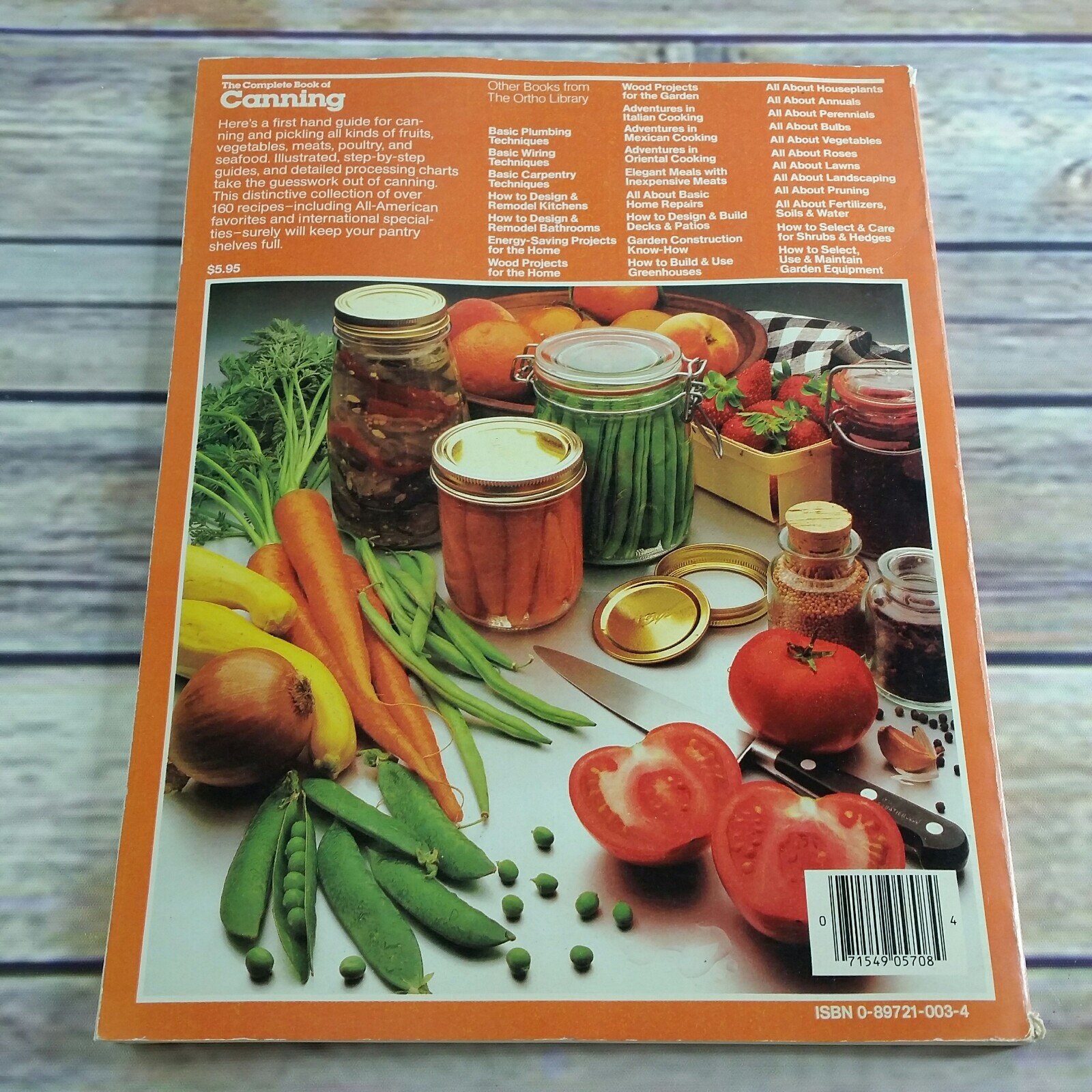 Vintage Cookbook Complete Book Of Canning 1982 Canning Etsy