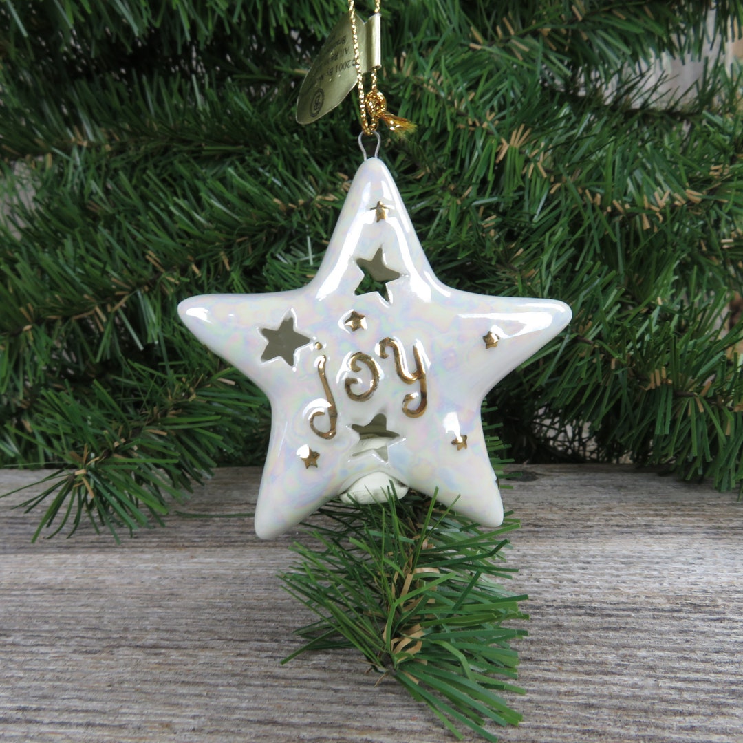 Vintage Star Light Cover Porcelain Ornament Morehead Joy Reflector ...