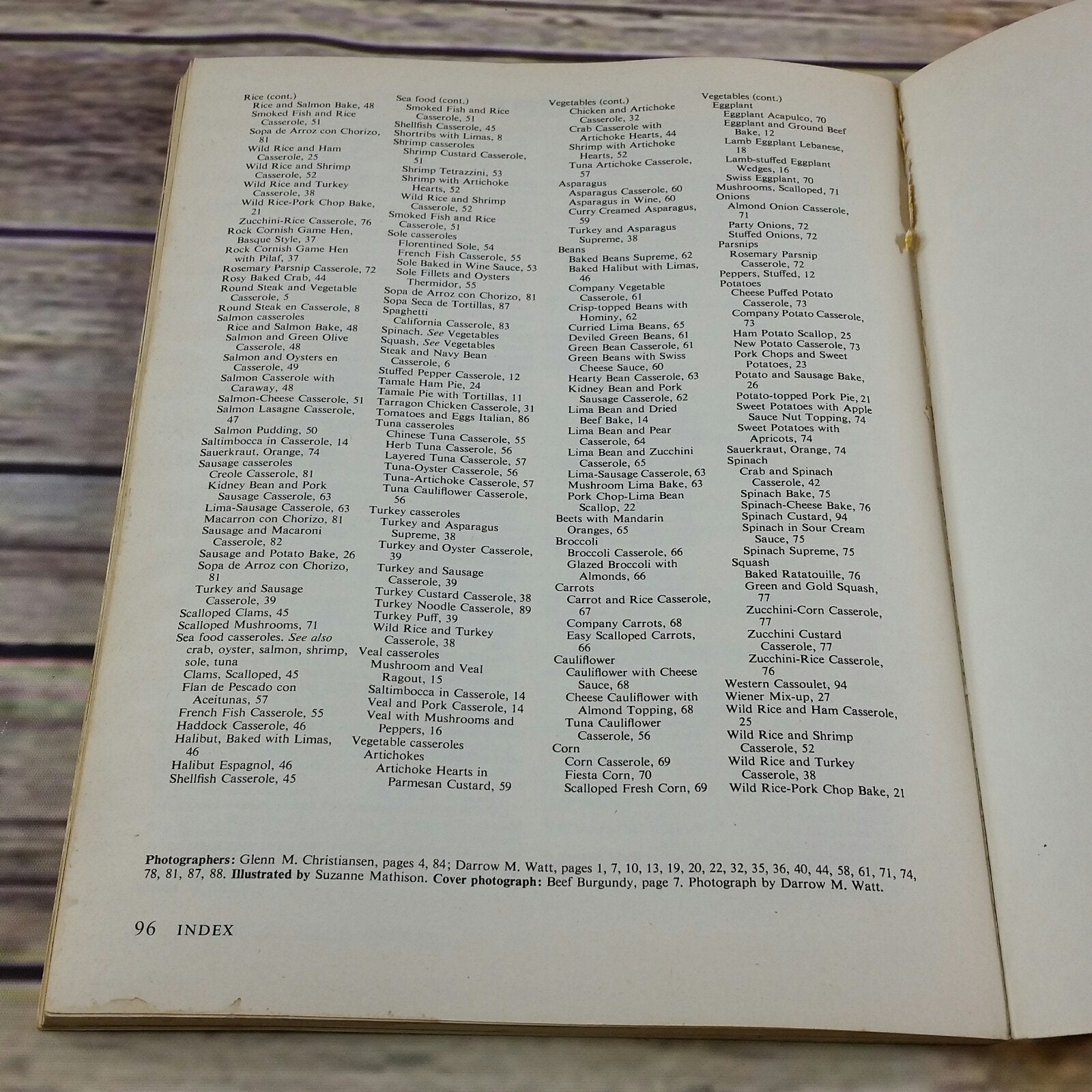 Vintage Cookbook Sunset Casserole Recipes 1974 Paperback Meat Poultry ...