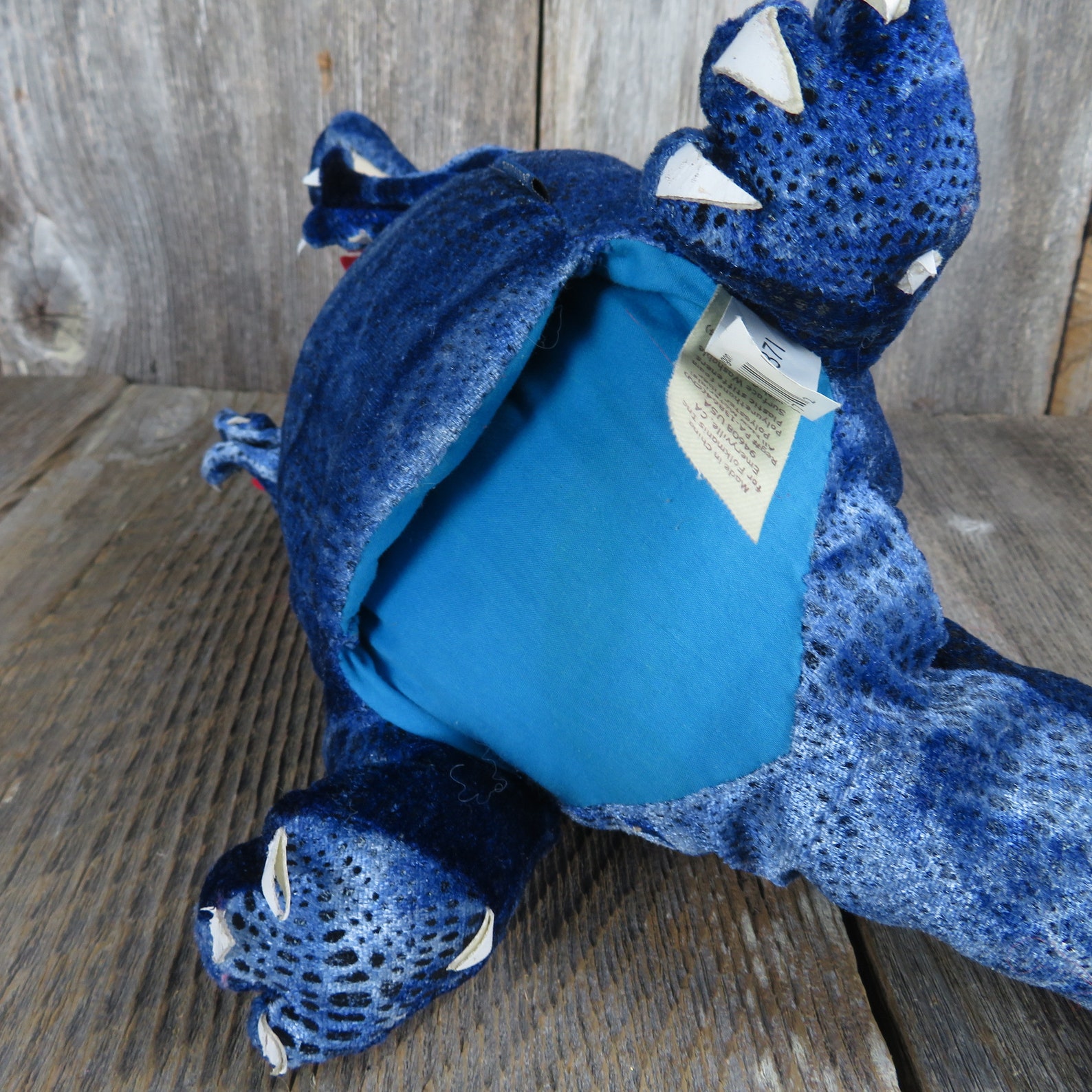 Blue Dragon Puppet Plush 3 Headed Folkmanis Magical Fantasy - Etsy