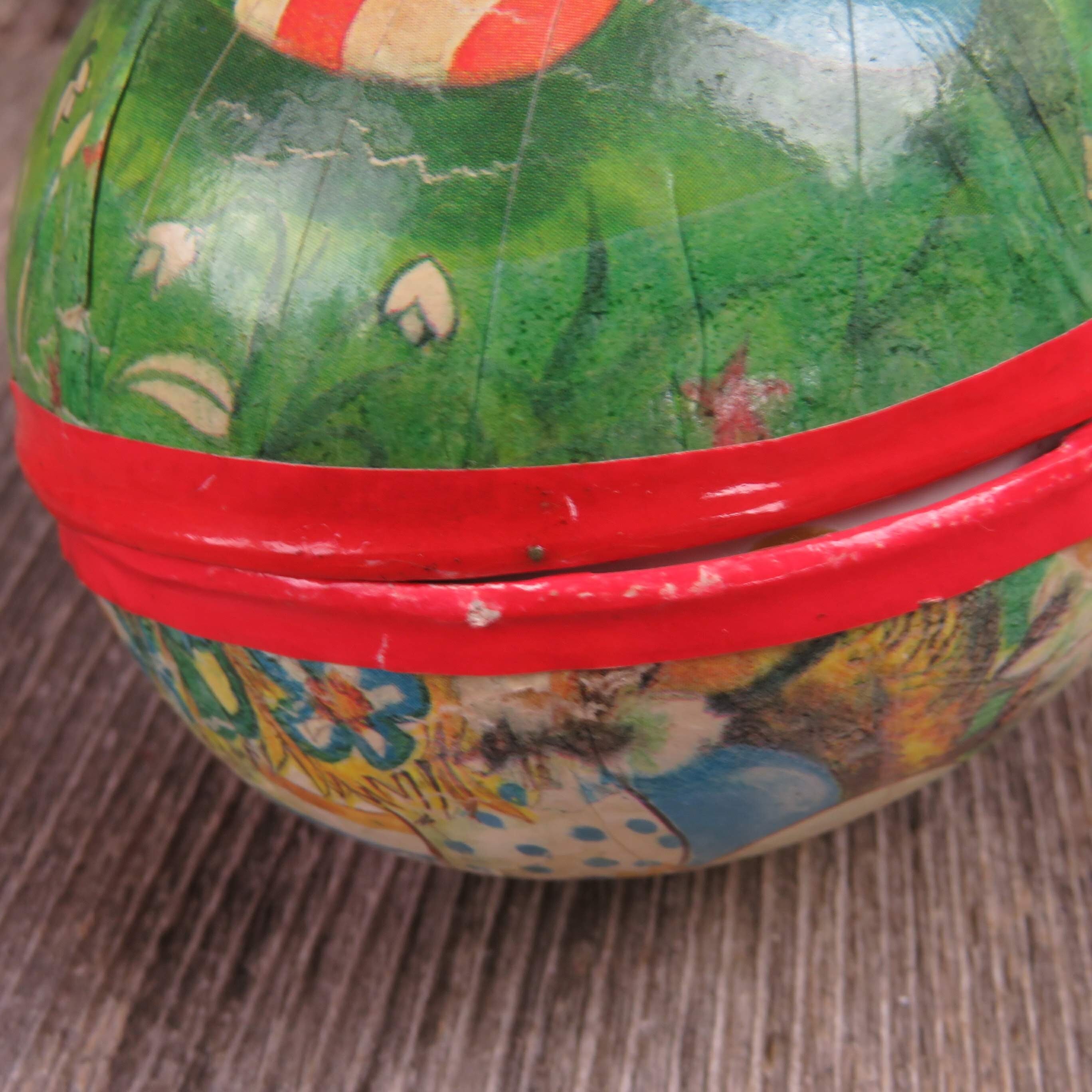 Vintage Easter Egg Paper Mache Candy Holder Container With - Etsy