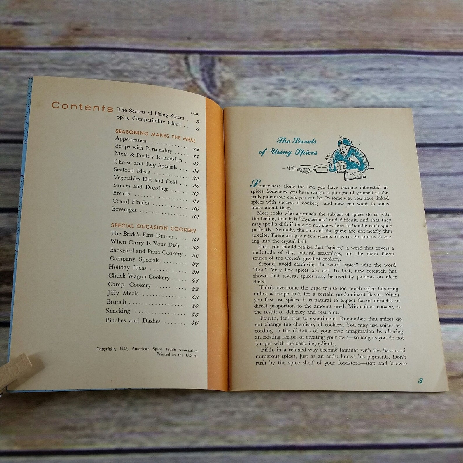 Vintage Cookbook How to Use Spices American Spice Trade - Etsy