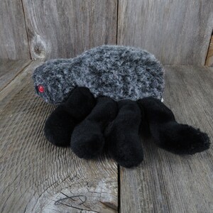 Vintage Red Eye Spider Puppet Stuffed Black Gray Tarantula Animal ...