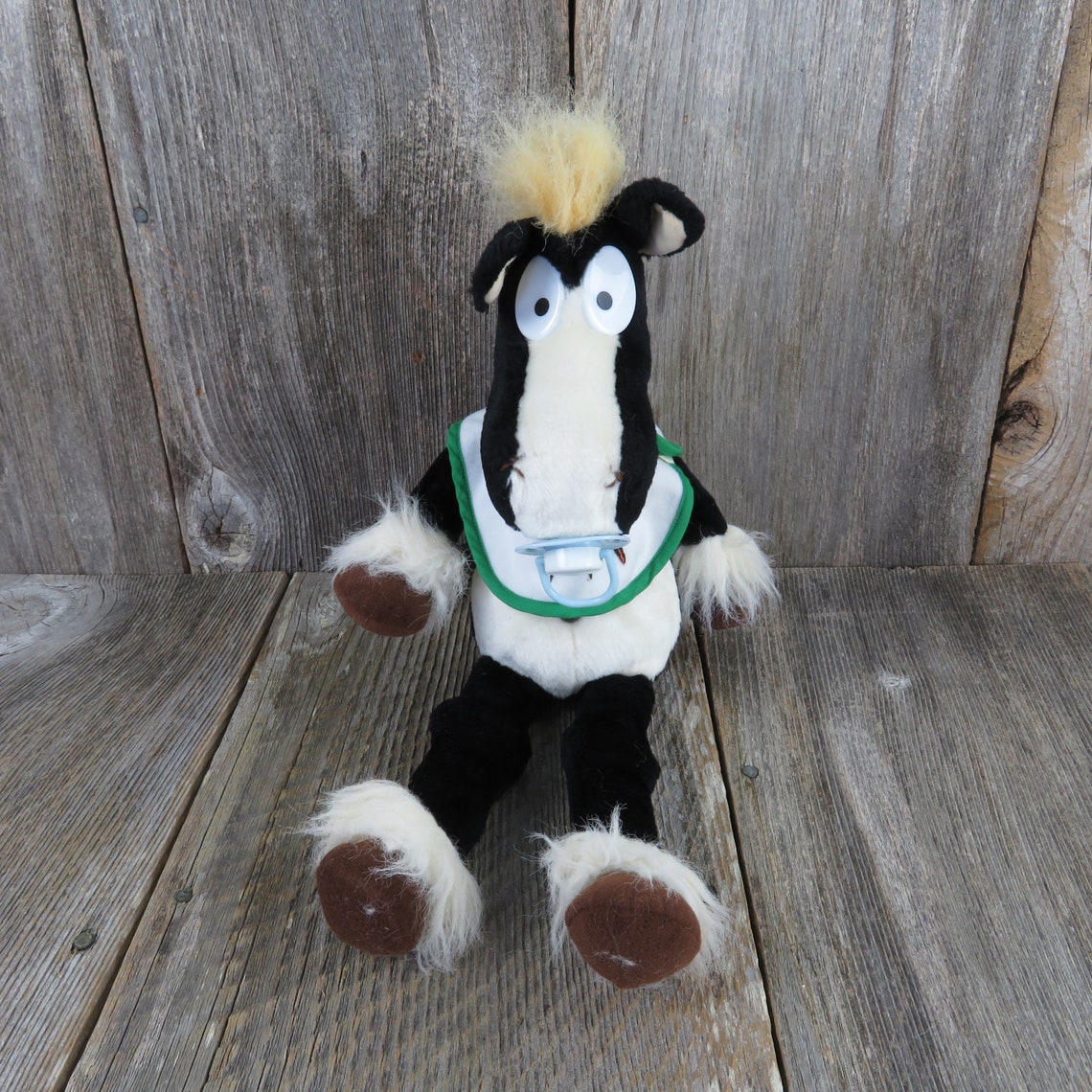 Vintage Horse Plush Pacifier Bib Davis Equine Gifts Stuffed Animal ...