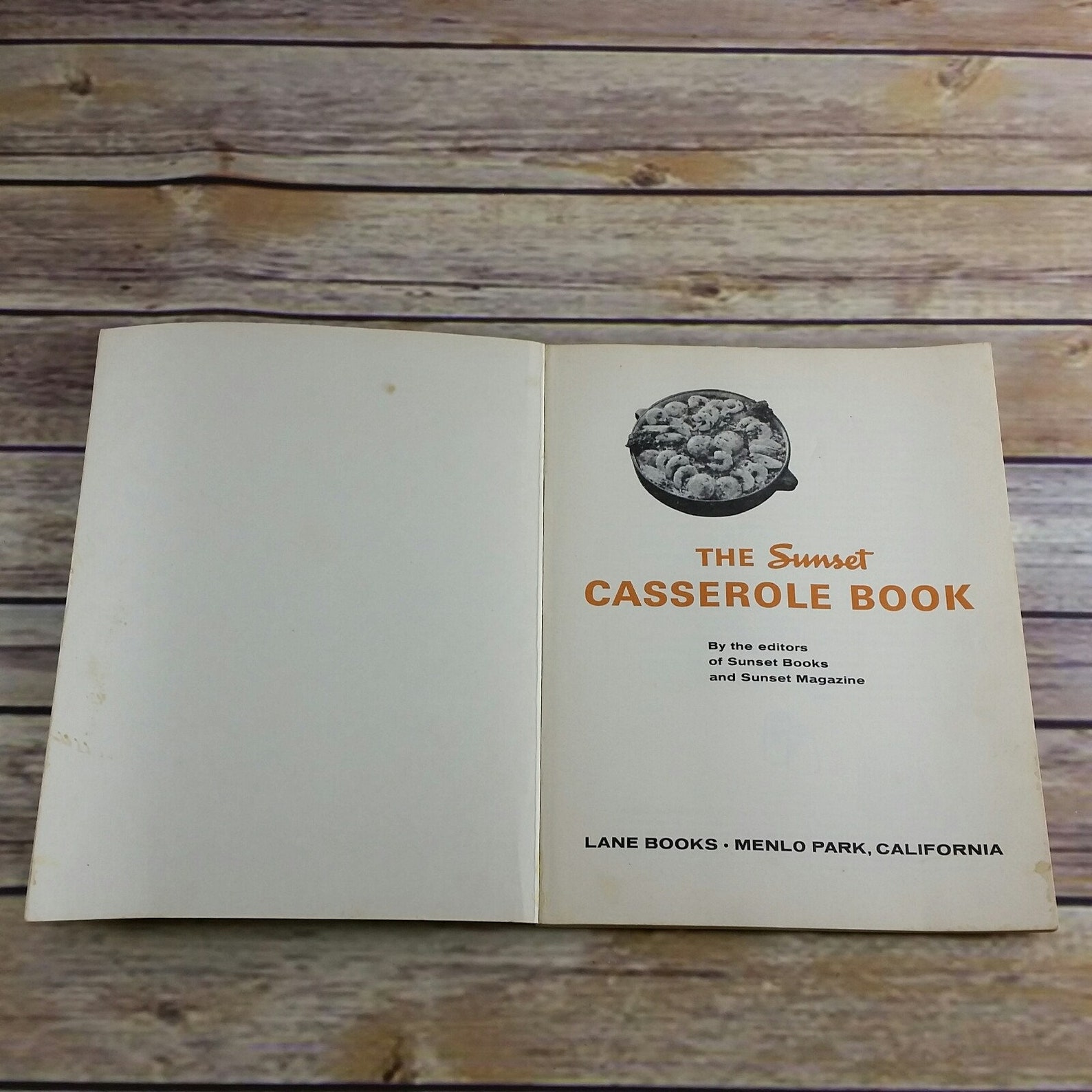 Vintage Cookbook Sunset Casserole Recipes 1974 Paperback Meat Poultry ...