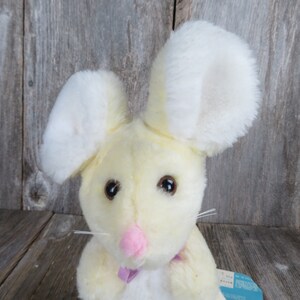Vintage Yellow Mouse Plush Eden Toys Stuffed Animal Pink Nose Music Box ...