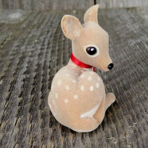 Gentle Fawn Flocked Deer Hallmark Keepsake Christmas Tree Ornament ...