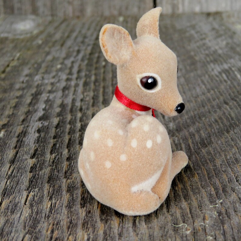 Gentle Fawn Flocked Deer Hallmark Keepsake Christmas Tree - Etsy