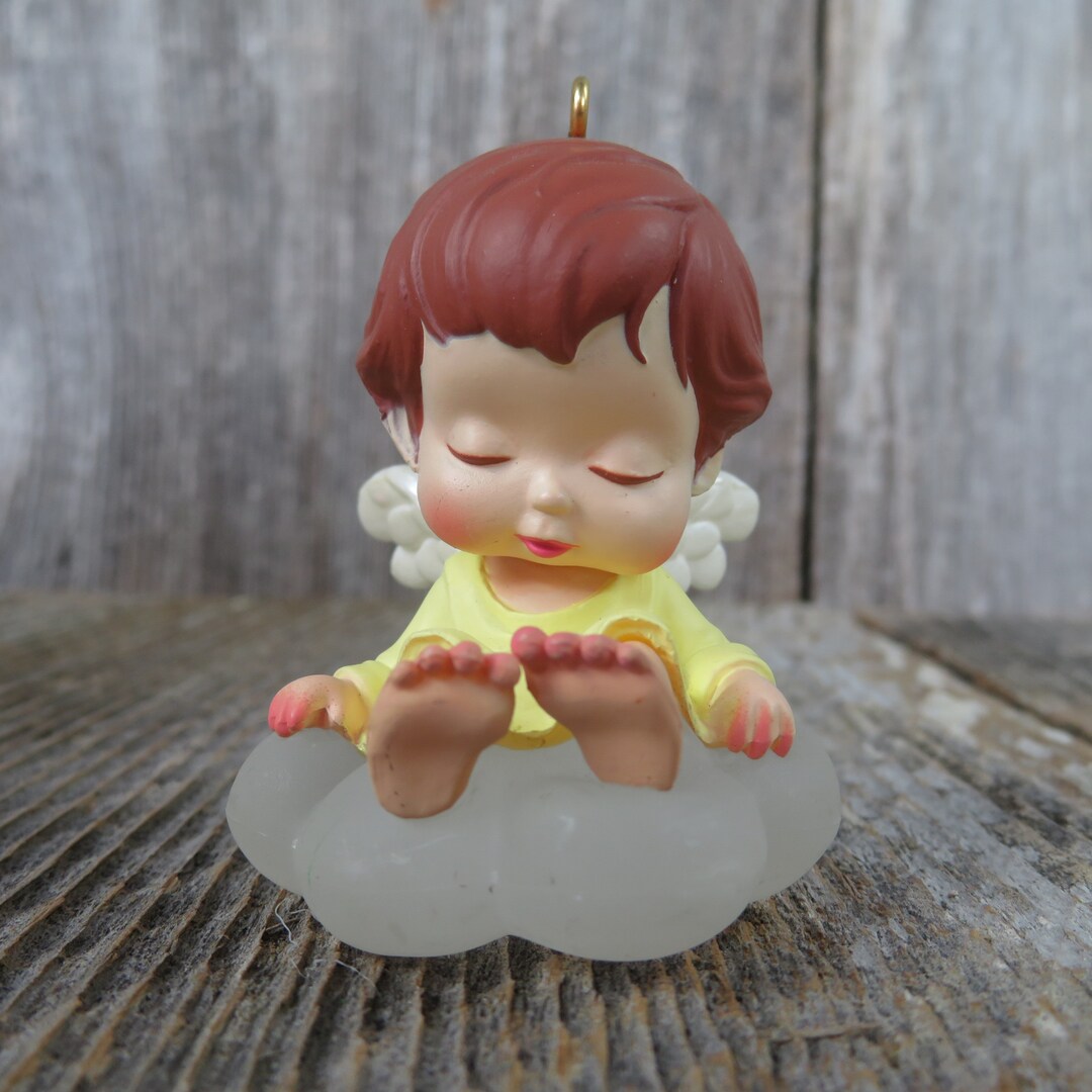 Vintage Mary's Angels Buttercup Hallmark Ornament Yellow Christmas ...