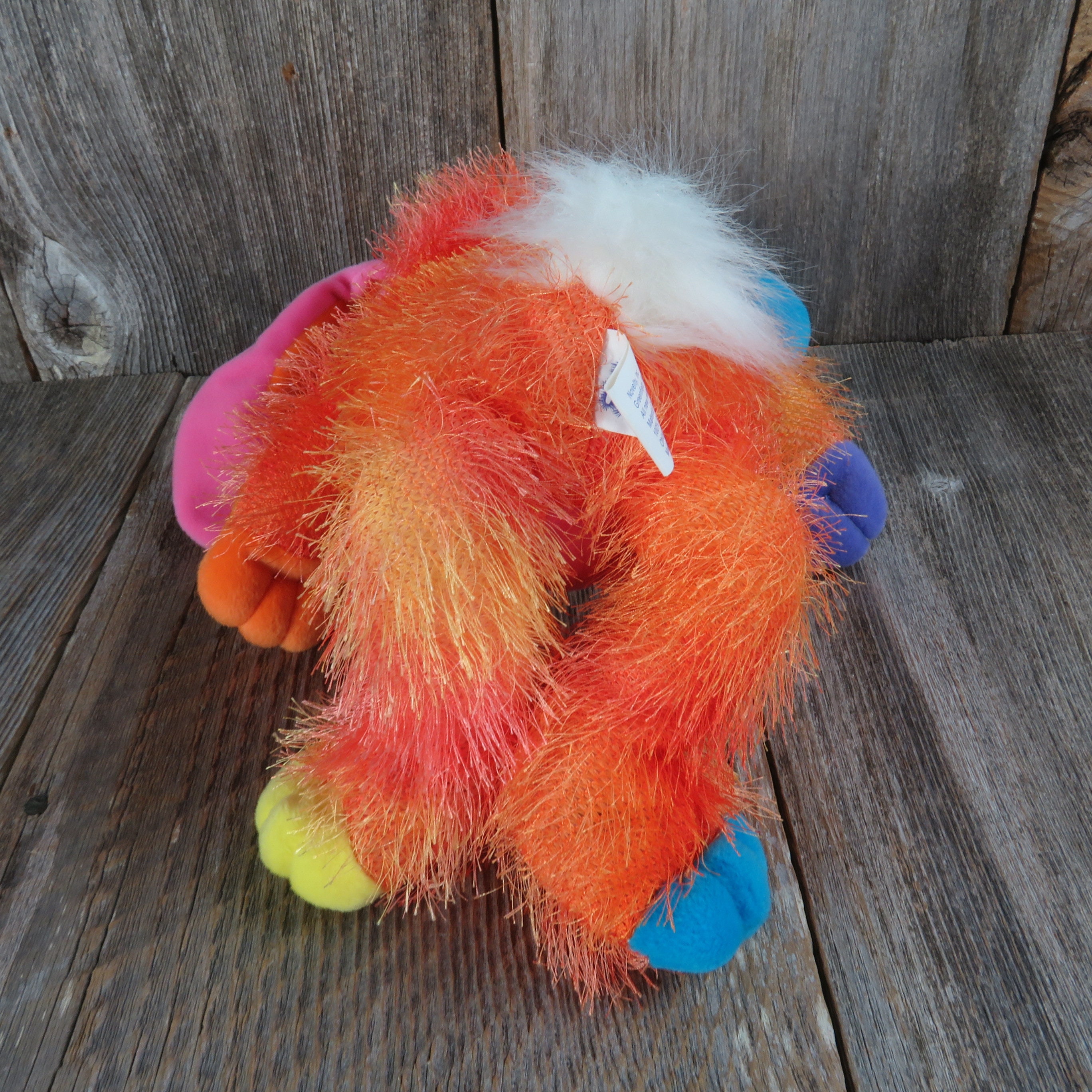 Vintage Bright Orange Bunny Plush Rabbit Blue Pink Purple | Etsy