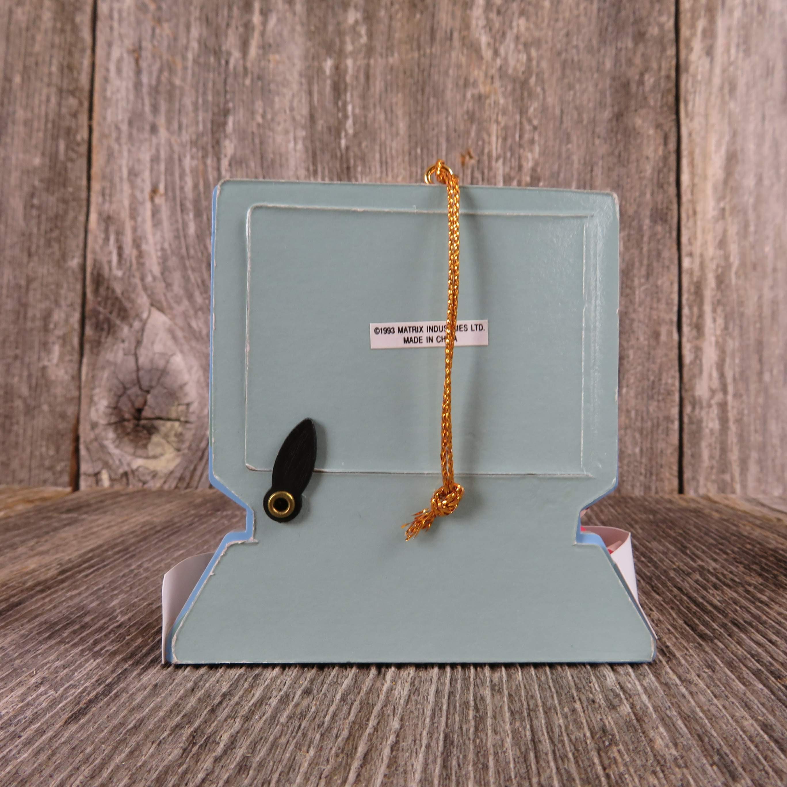 Vintage Computer Boy Screen Picture Frame Ornament Christmas - Etsy