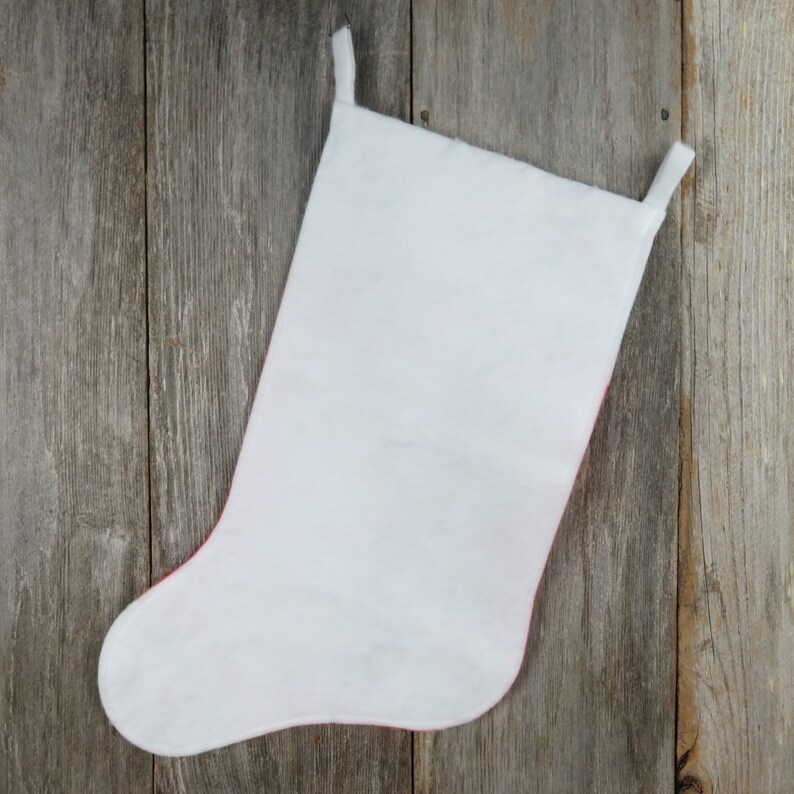 Vintage Kitten Cat Morehead Christmas Stocking Merry Kissmis Holly Felt ...