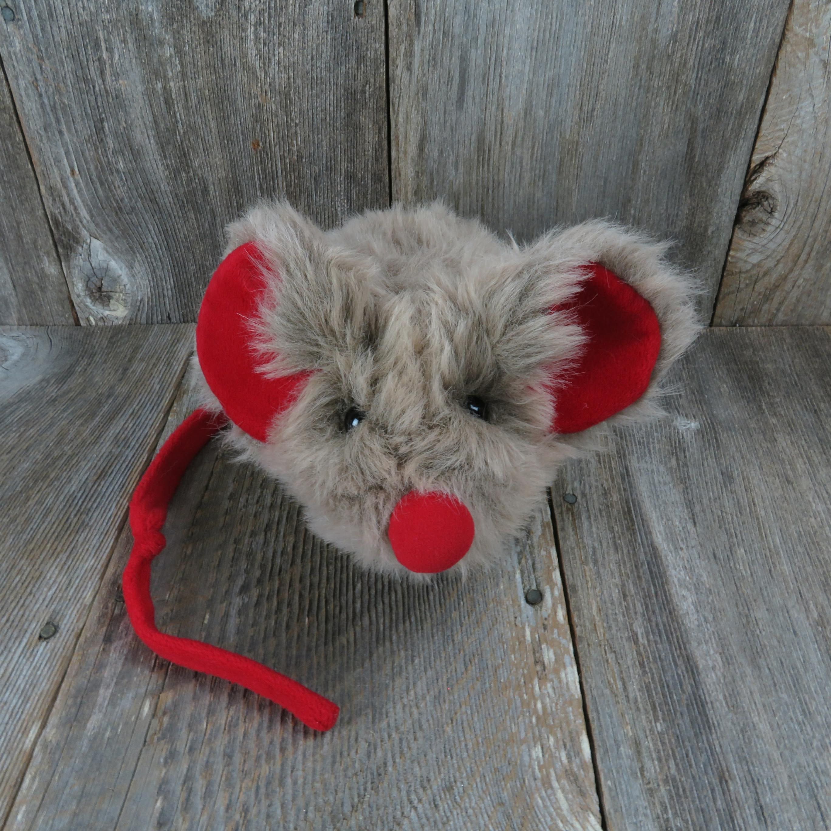 Vintage Mouse Rat Plush Mary Meyer Brown With Red Ears Tail | Etsy