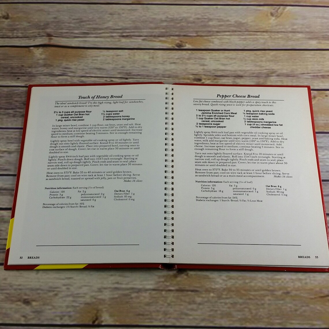 Vintage Cookbook Quaker Oats Oat Bran Recipes 1989 80s Promo | Etsy