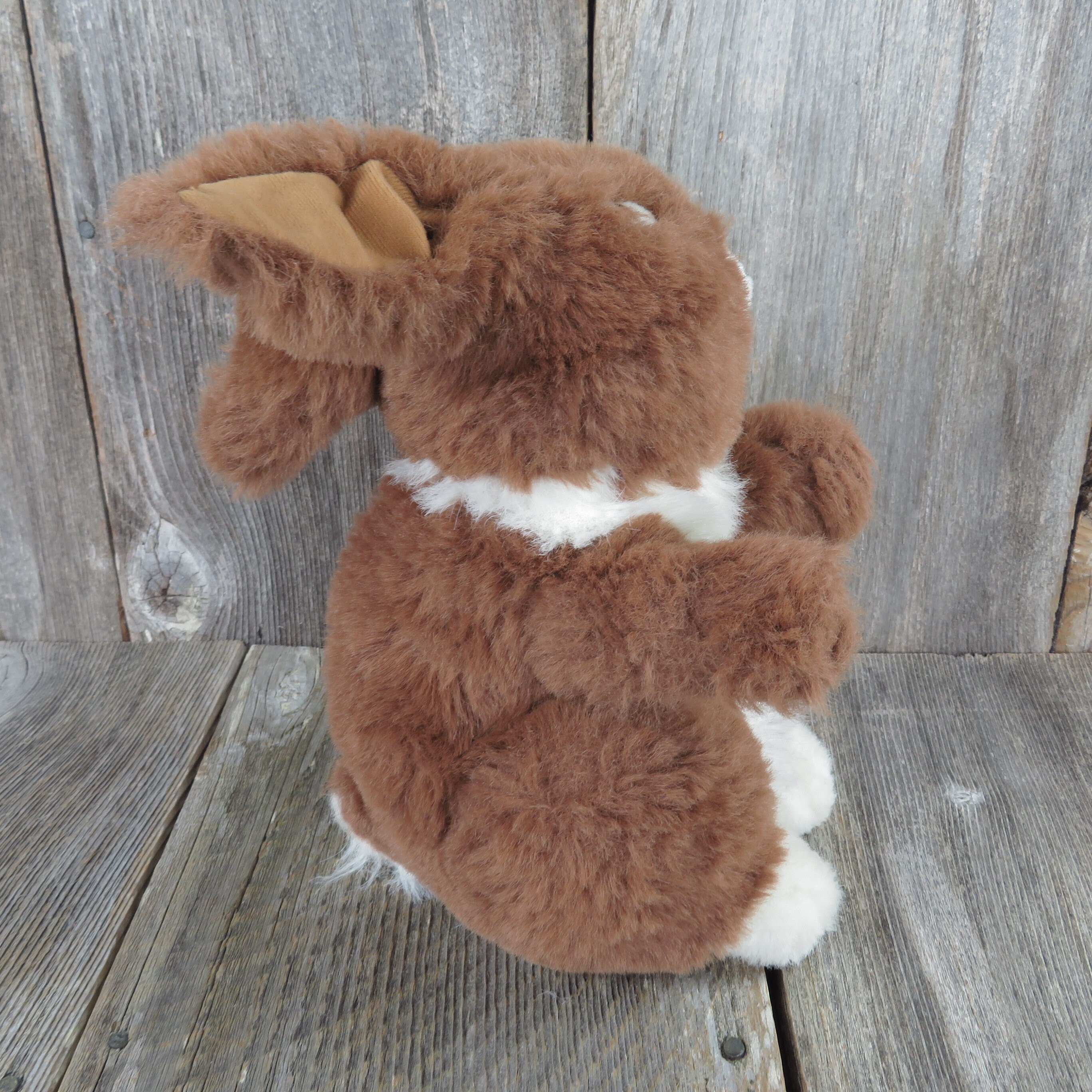 Vintage Bunny Plush Brown White Rabbit Stuffed Animal Easter | Etsy