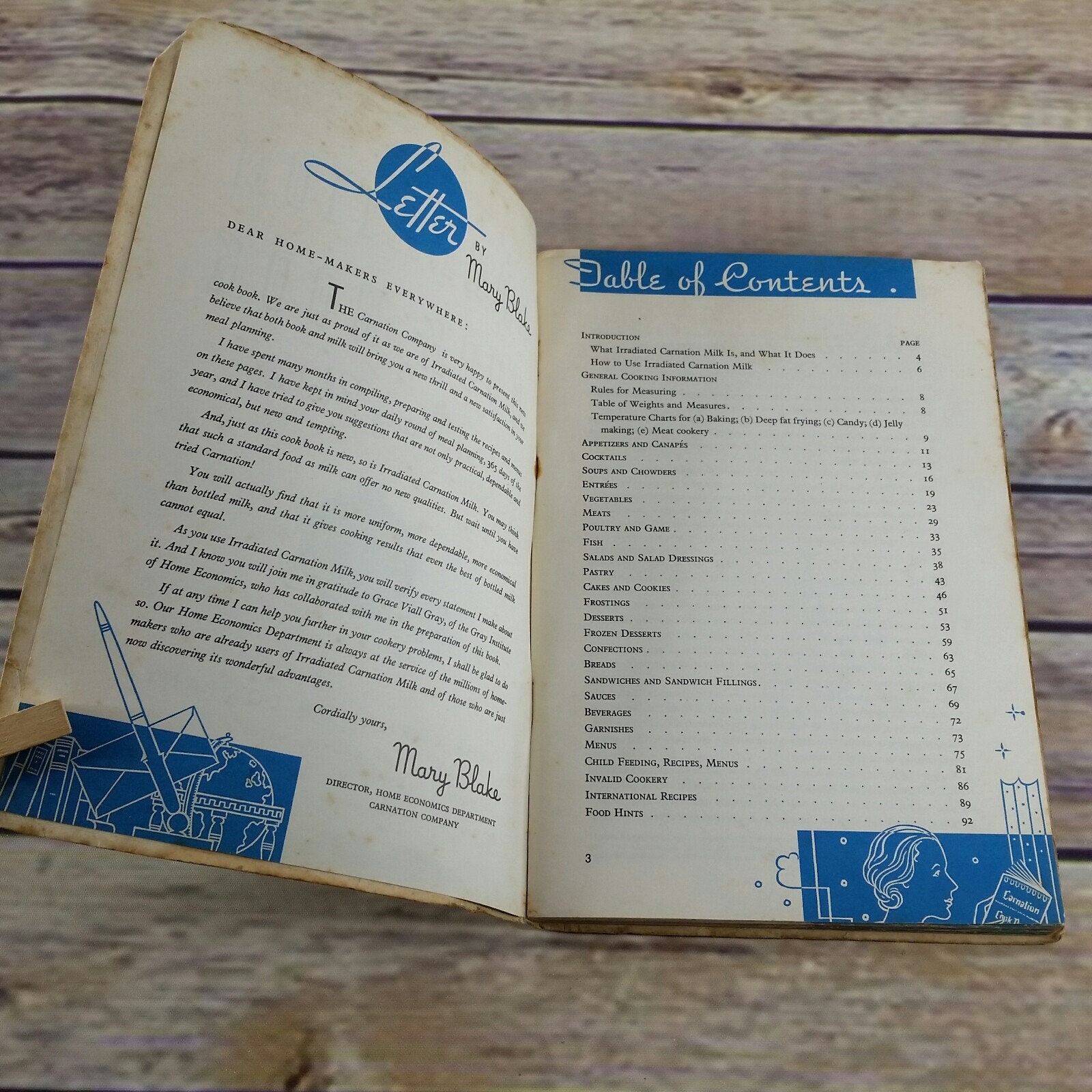 Vintage Cookbook Carnation Cook Book Mary Blake 1937 Booklet - Etsy