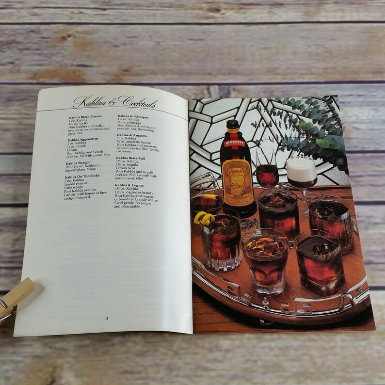 Vintage Cookbook Kahlua Recipes Book Promo Paperback Booklet | Etsy