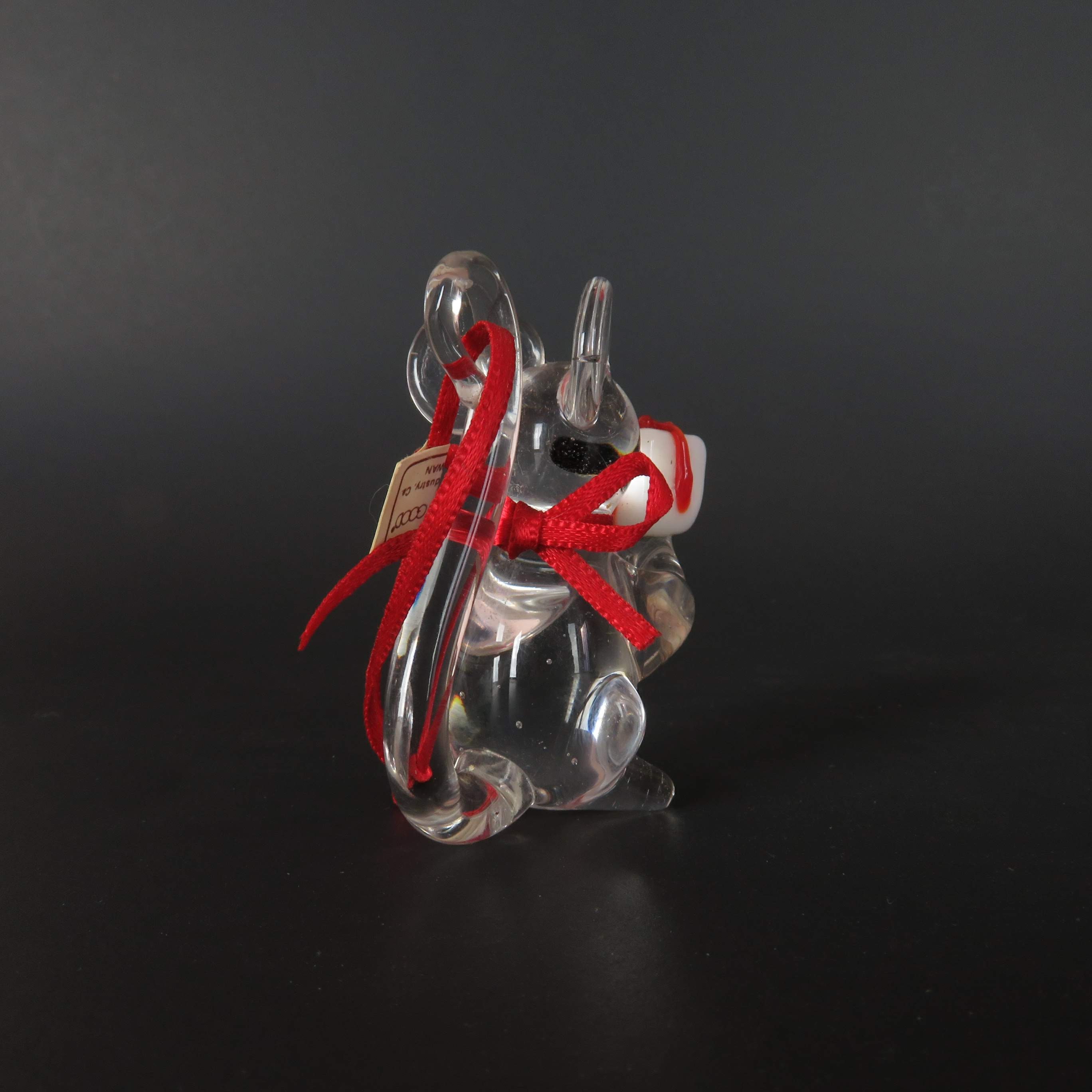 Vintage Mouse Mice Christmas Ornament Glass Present Clear - Etsy