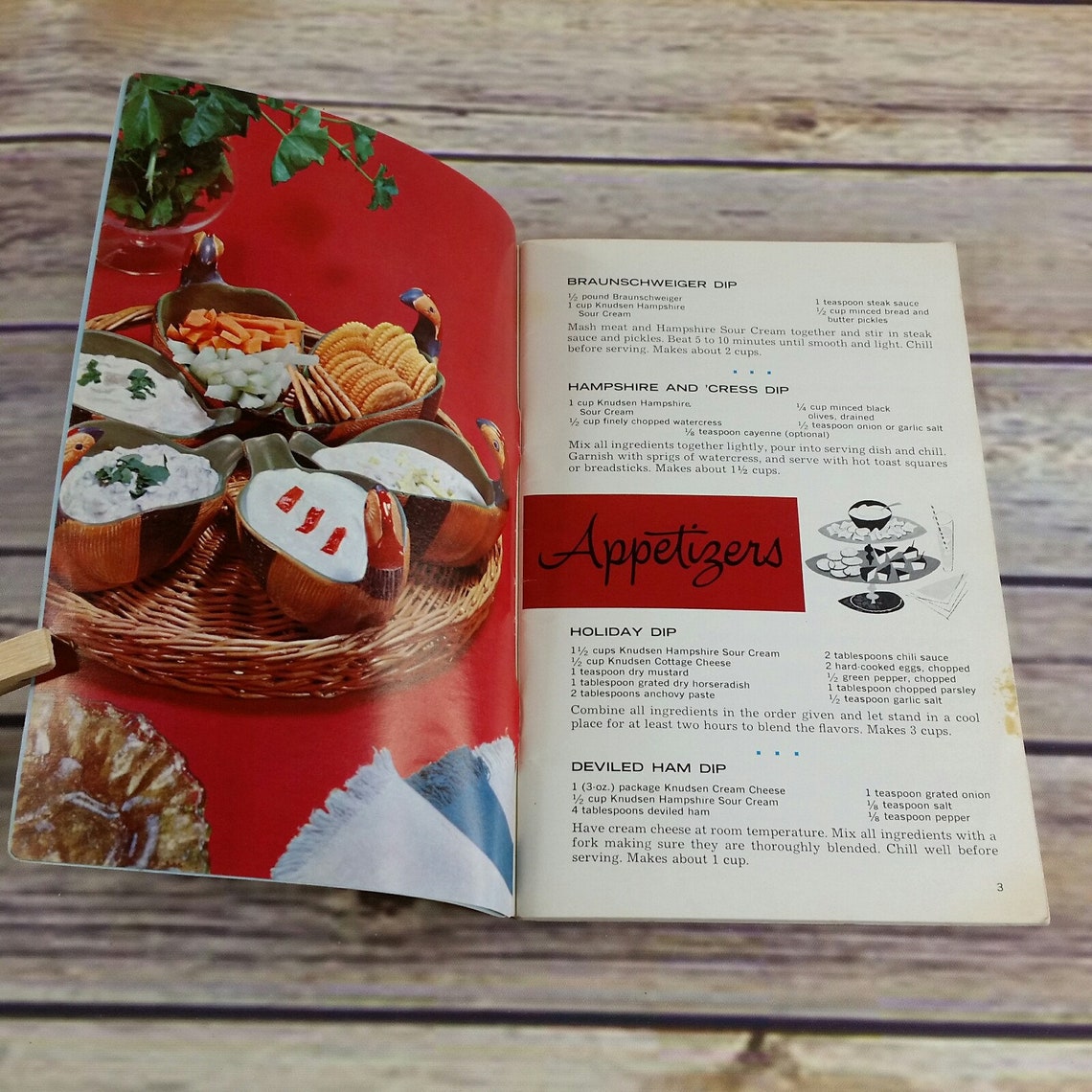 Vintage Cookbook Knudsen Dairy Products Recipes Promo Paperback Booklet ...