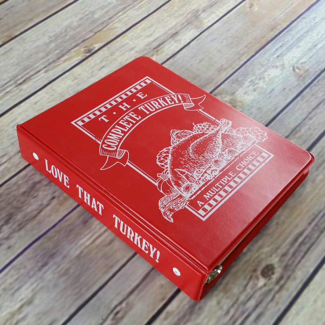 Vintage the Complete Turkey Love That Turkey Recipes Binder Cookbook ...