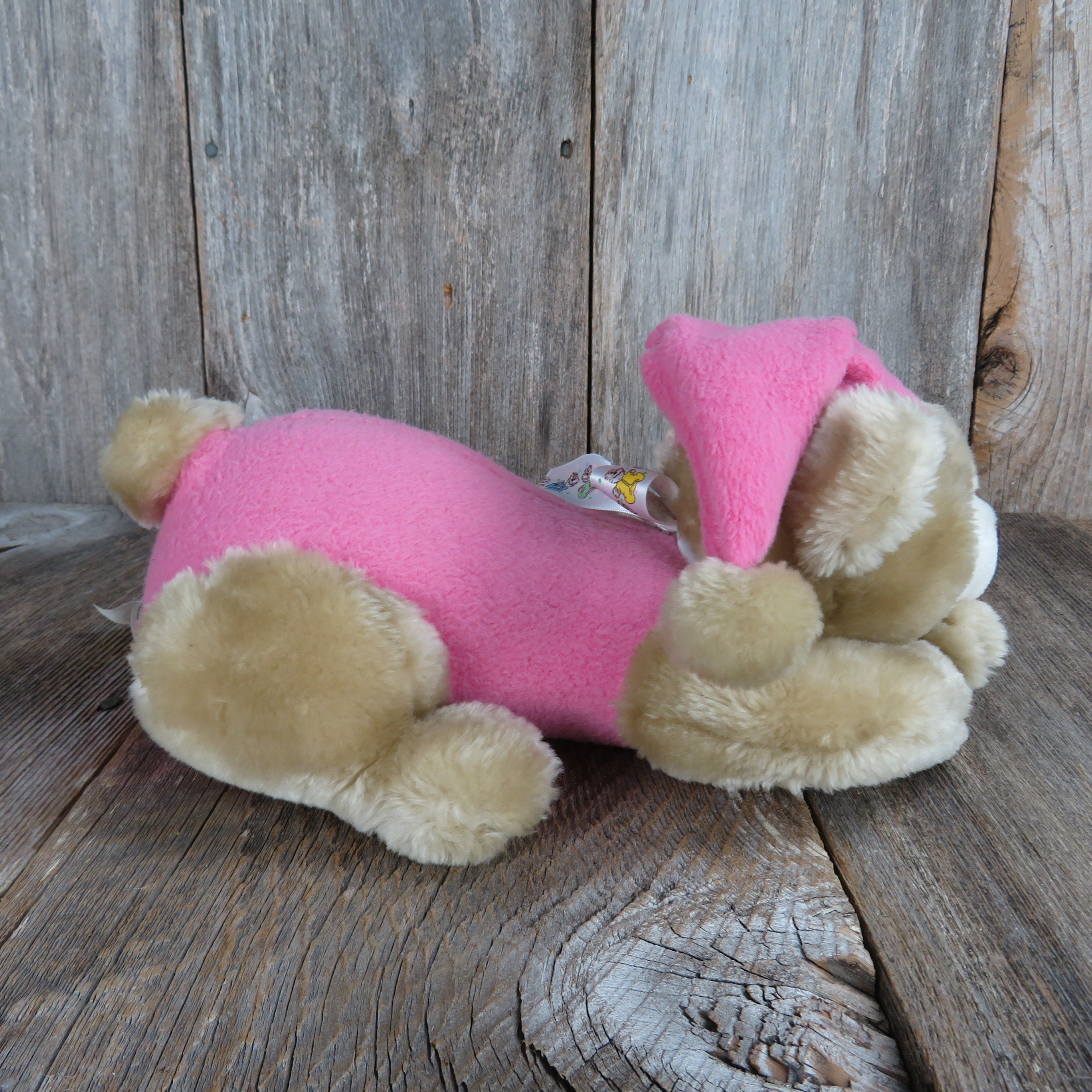 Vintage Sleepy Teddy Bear Plush Pink Night Cap Ken Tex Prayer - Etsy