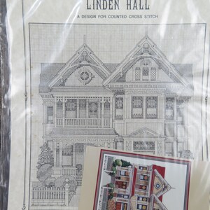 Victorian House Counted Cross Stitch Pattern Linden Hall Nancy Spruance ...