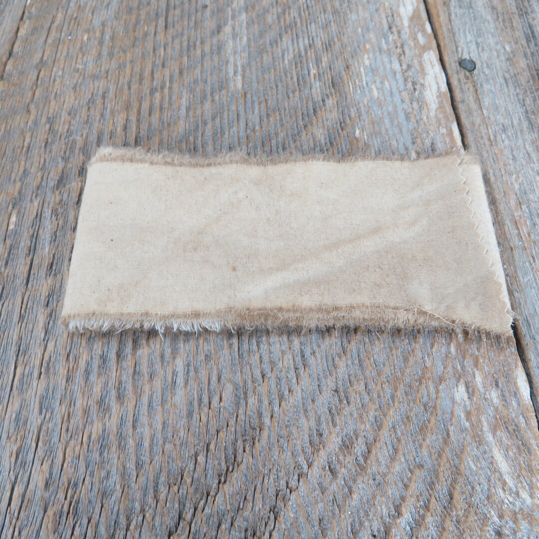 Aged Fabric Remnant - Coffee Tea Dye - Junk Journal Snippet - Torn ...