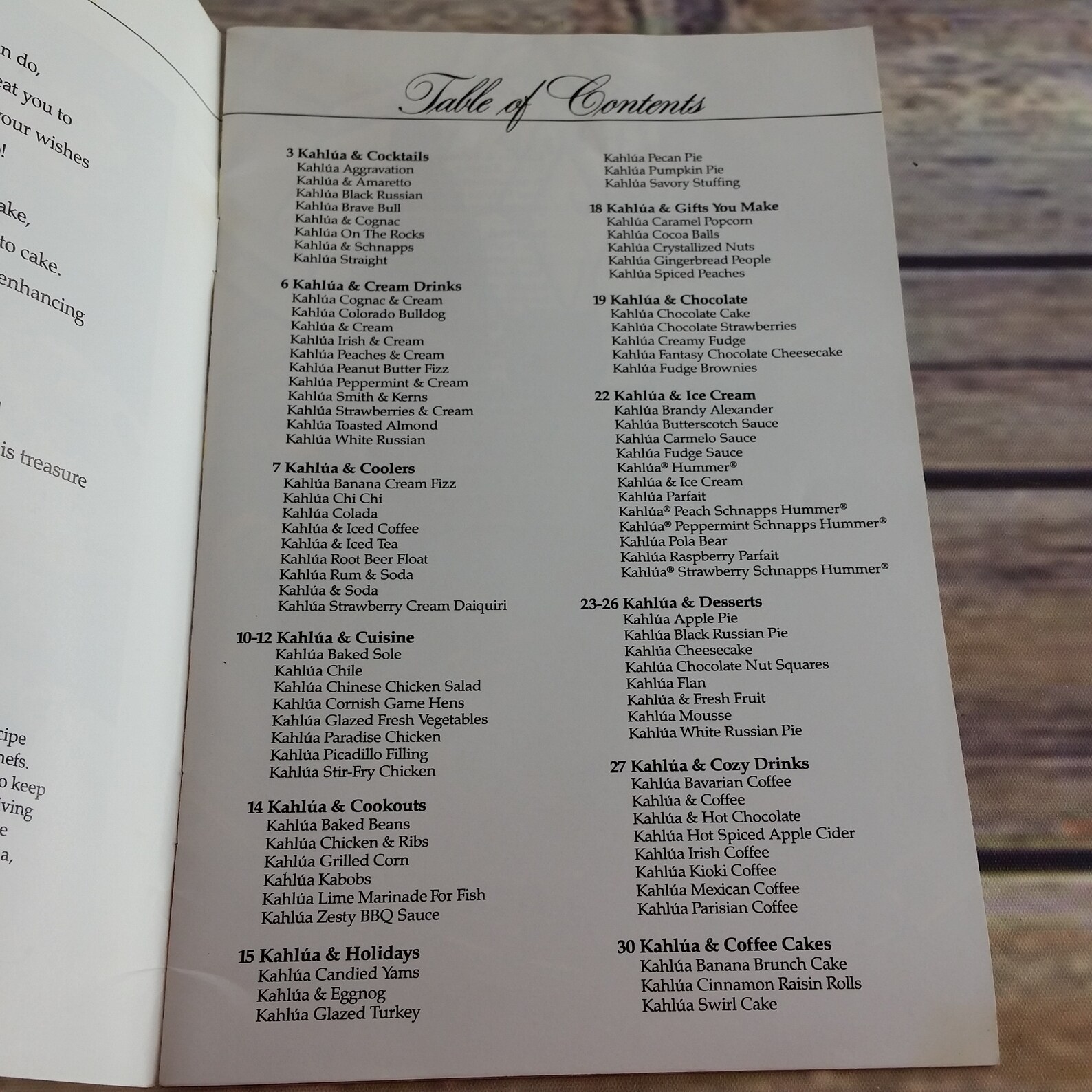 Vintage Cookbook Kahlua Recipes Book Promo Paperback Booklet | Etsy