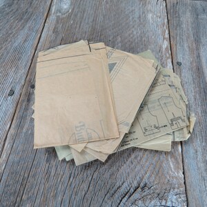 Sewing Pattern Tissue Paper - Art Journal - Collage Art - Junk Journal ...