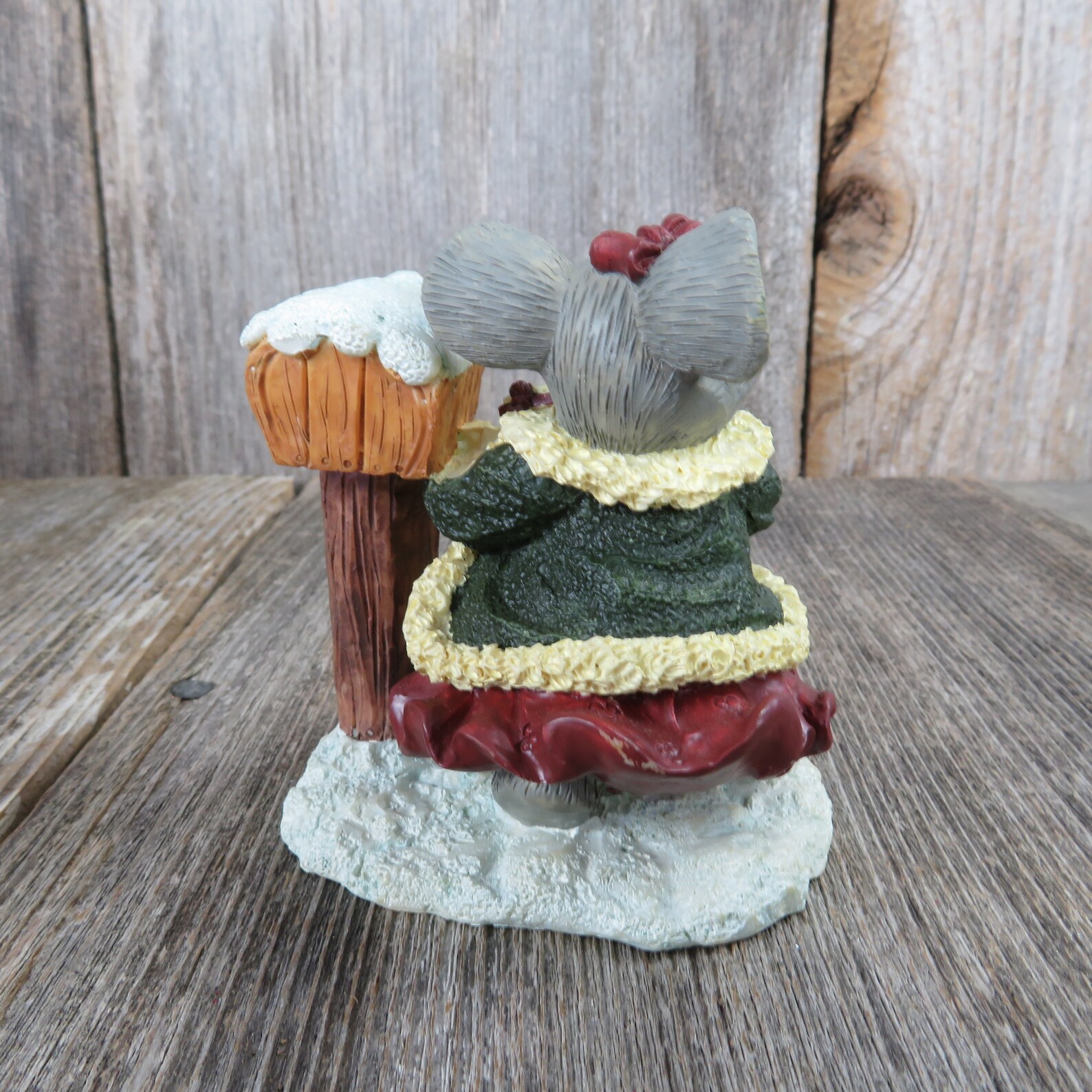 Vintage Mouse Lady at Mailbox Figurine World Bazaars Merry Mouse ...