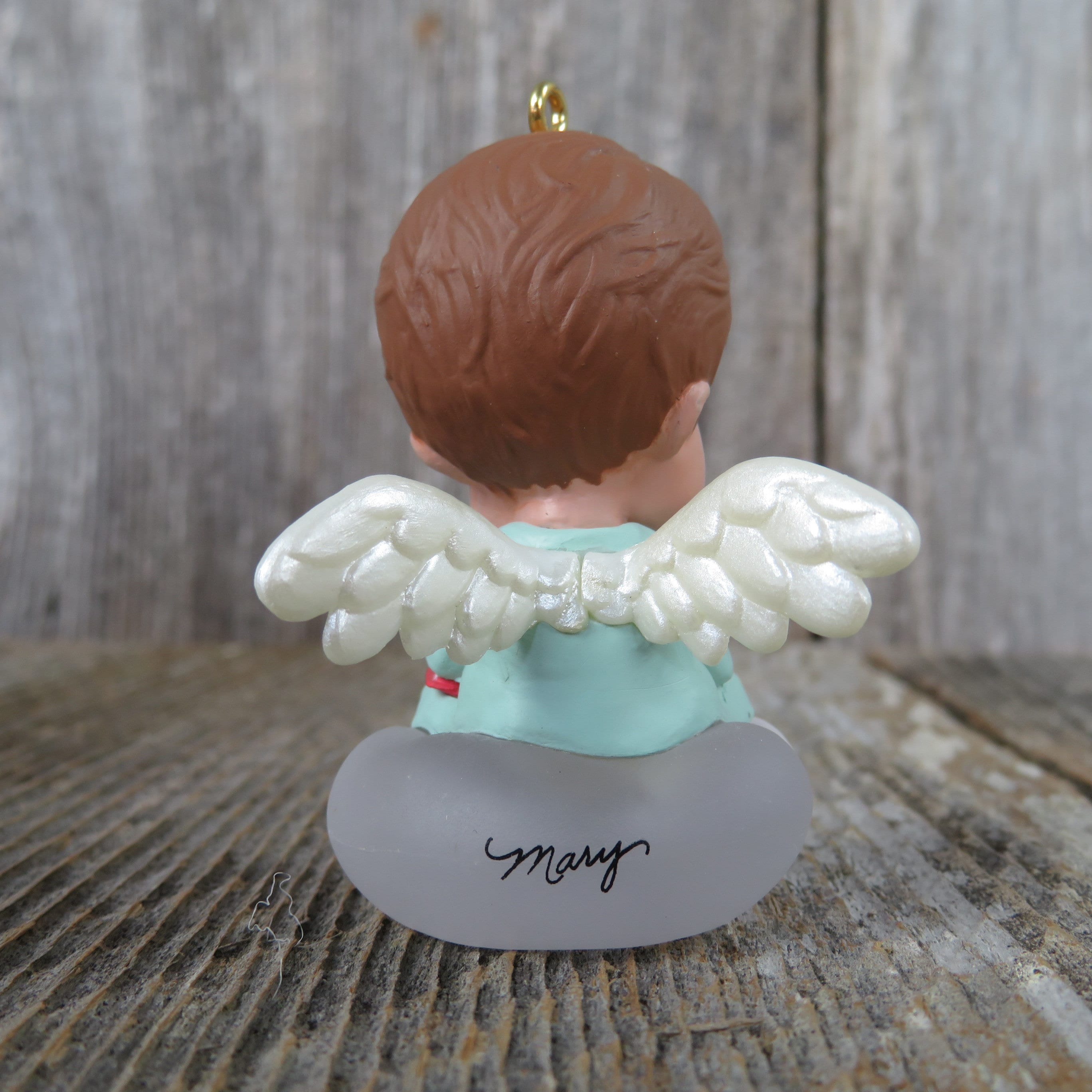 Vintage Mary's Angels Joy Hallmark Ornament Reading a Book - Etsy