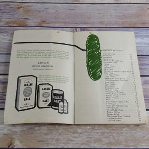Vintage California Cookbook Make Your Own Pickles Leslie Salt Promo ...