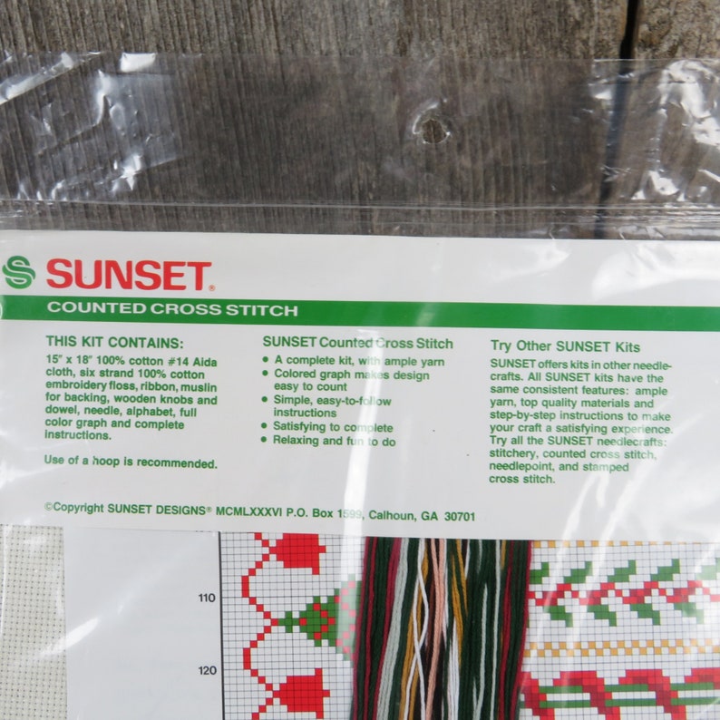 Sunset Christmas Sampler Kit Counted Cross Stitch St Nicholas - Etsy