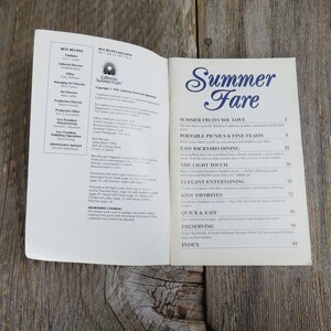 Best Recipes Summer Fare Cookbook Pamphlet July 1991 Booklet Fresh Food ...