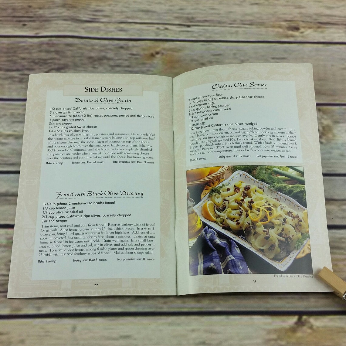 Vintage California Cookbook International Recipes With Olives 1994 ...