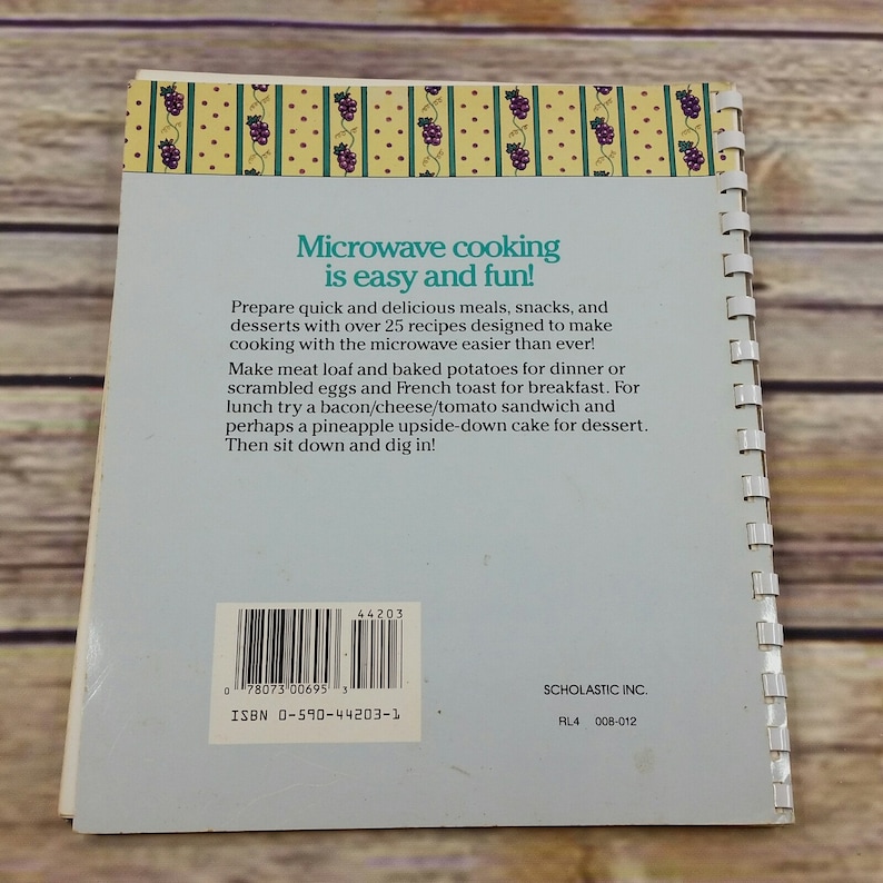 Vintage Kids Cookbook Microwave Cooking for Kids Recipes 1991 | Etsy