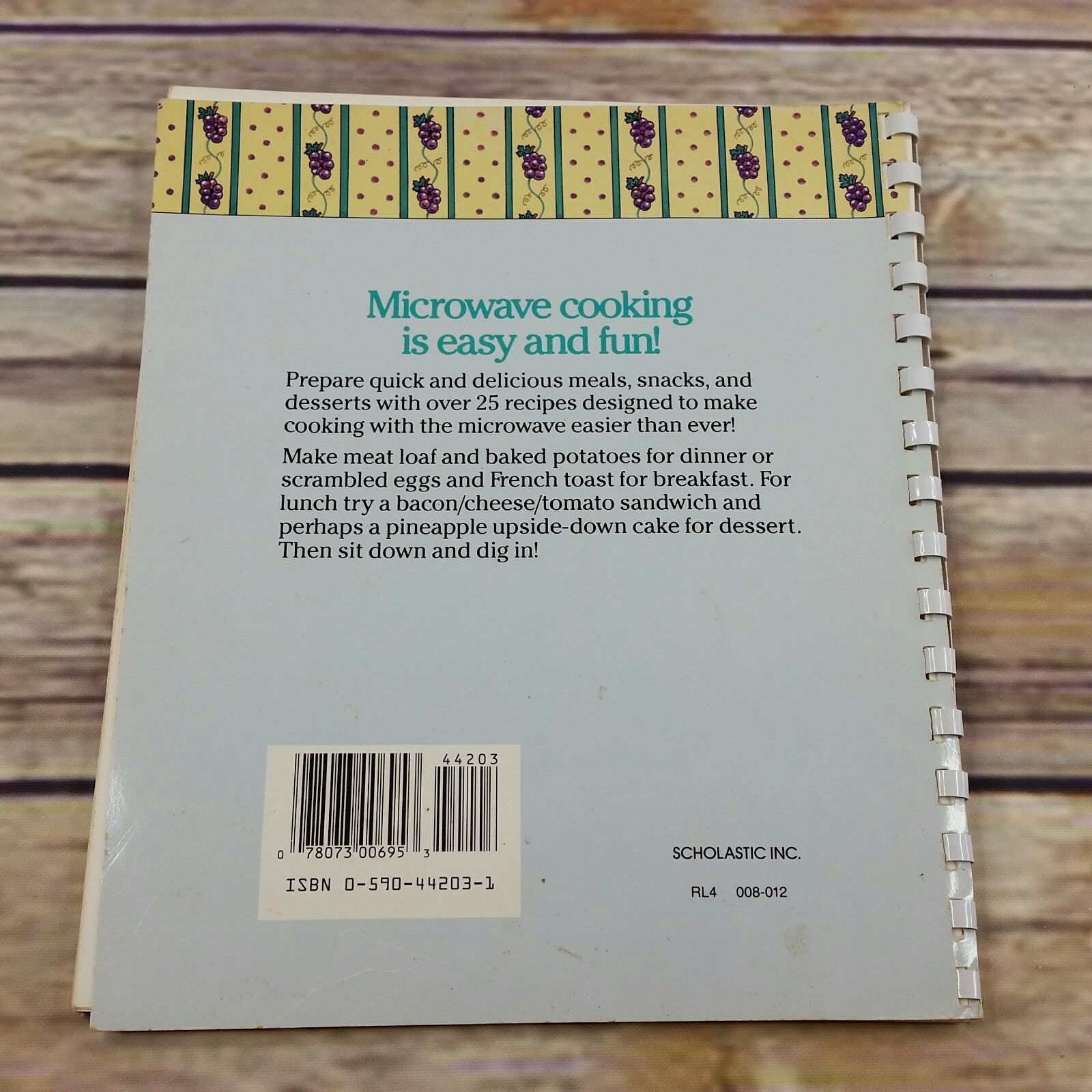 Vintage Kids Cookbook Microwave Cooking for Kids Recipes 1991 | Etsy