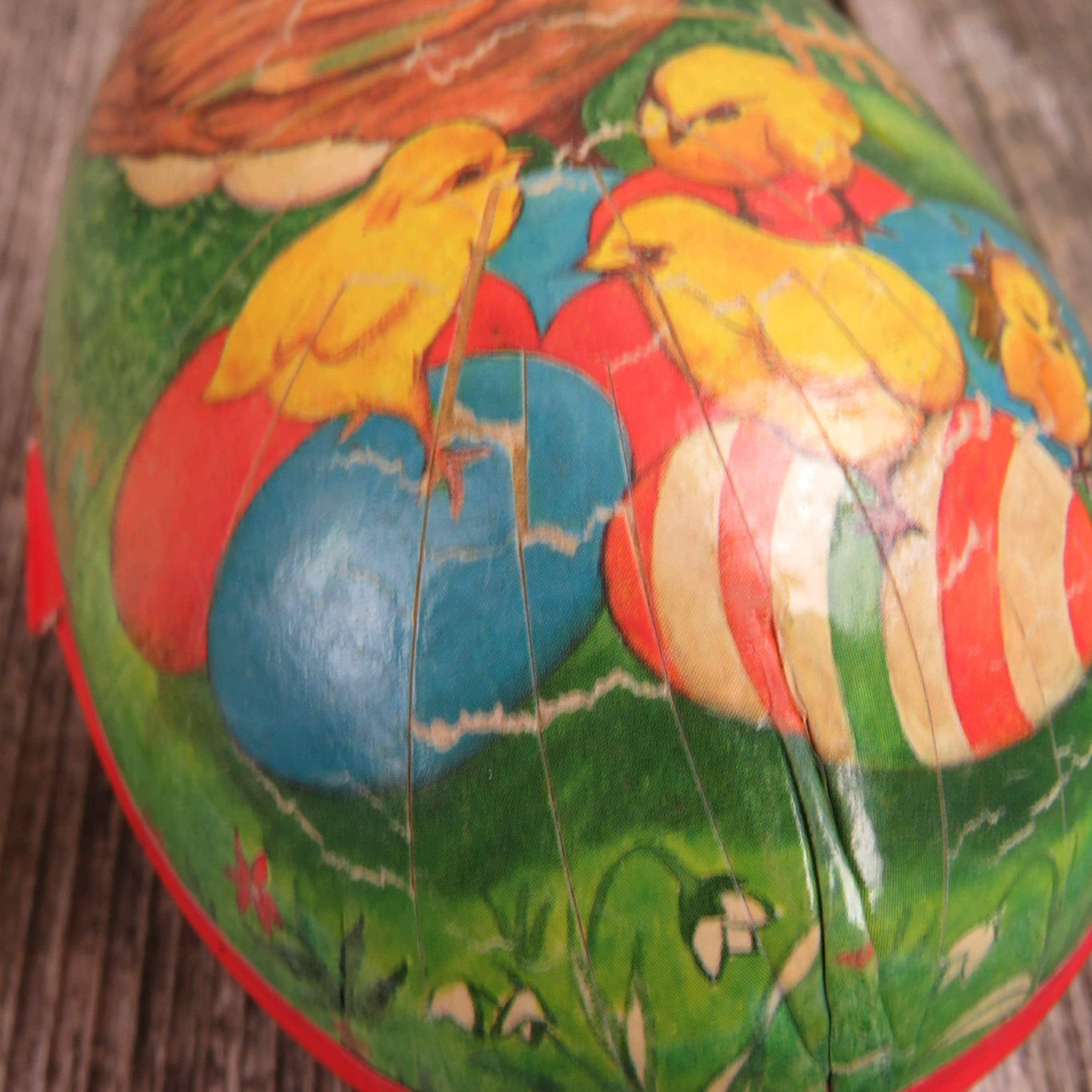 Vintage Easter Egg Paper Mache Candy Holder Container With - Etsy
