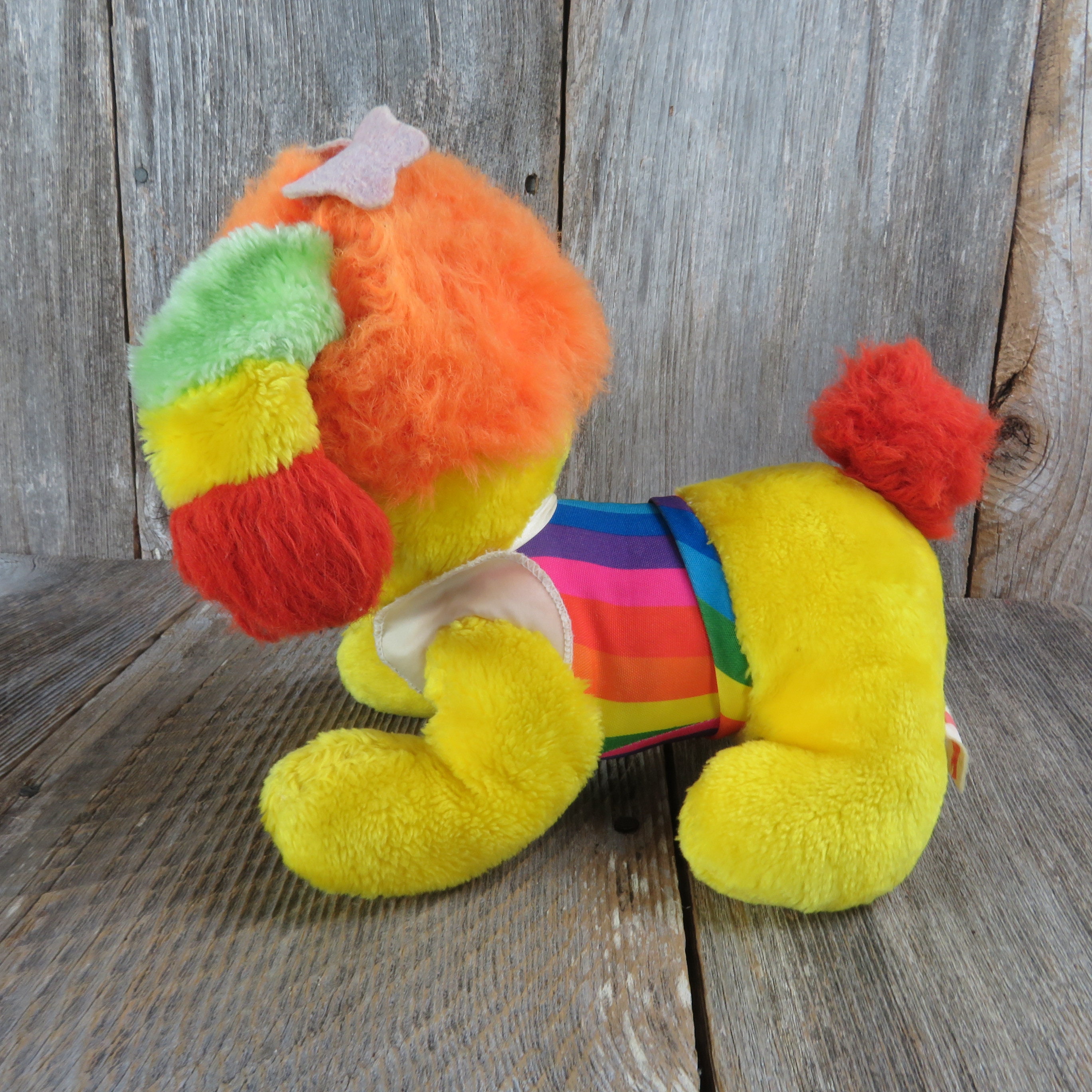 Vintage Rainbow Brite Puppy Dog Plush Yellow Stuffed Animal - Etsy