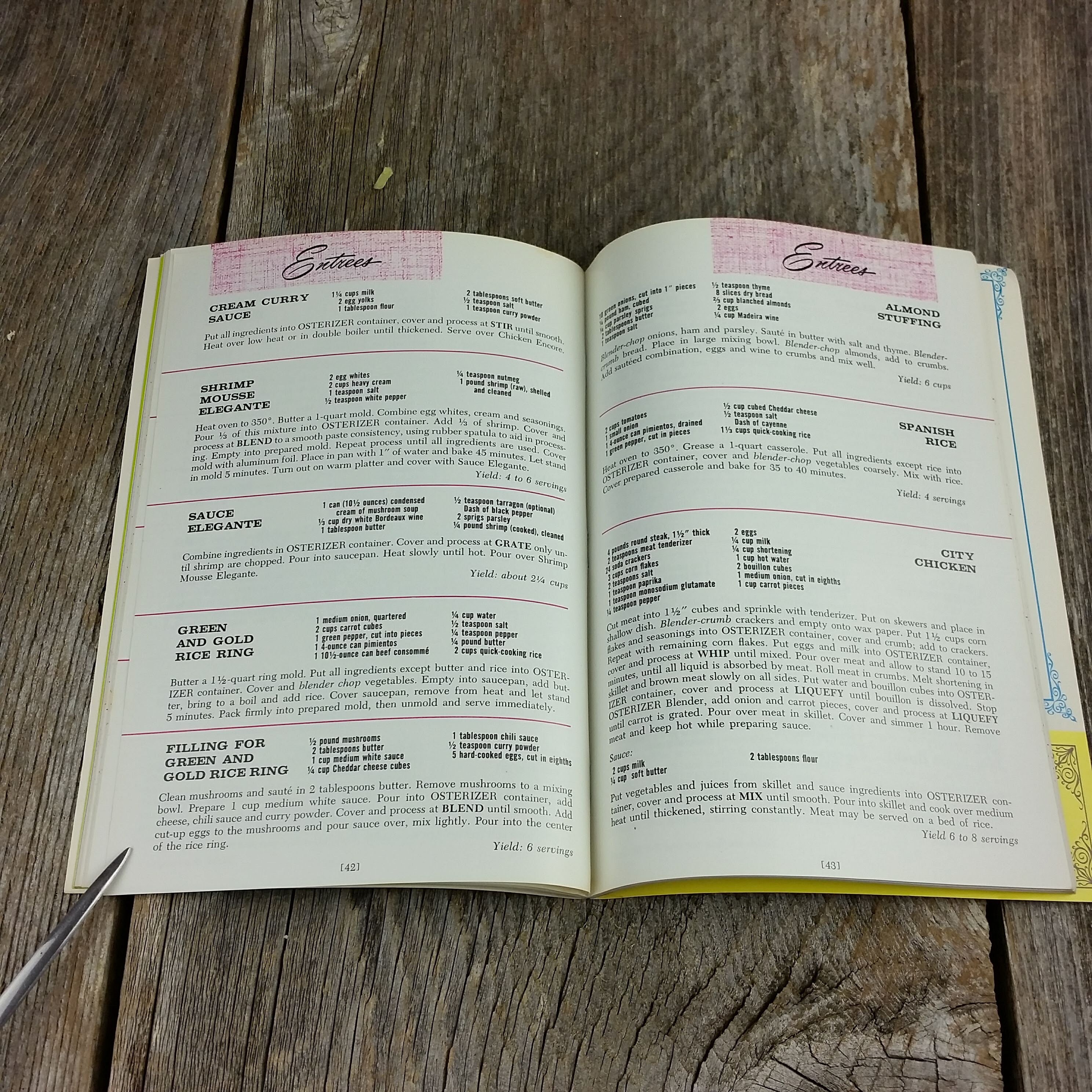 Spin Cookery Blender Cook Book 8 speed Push Button Pulse Matic | Etsy