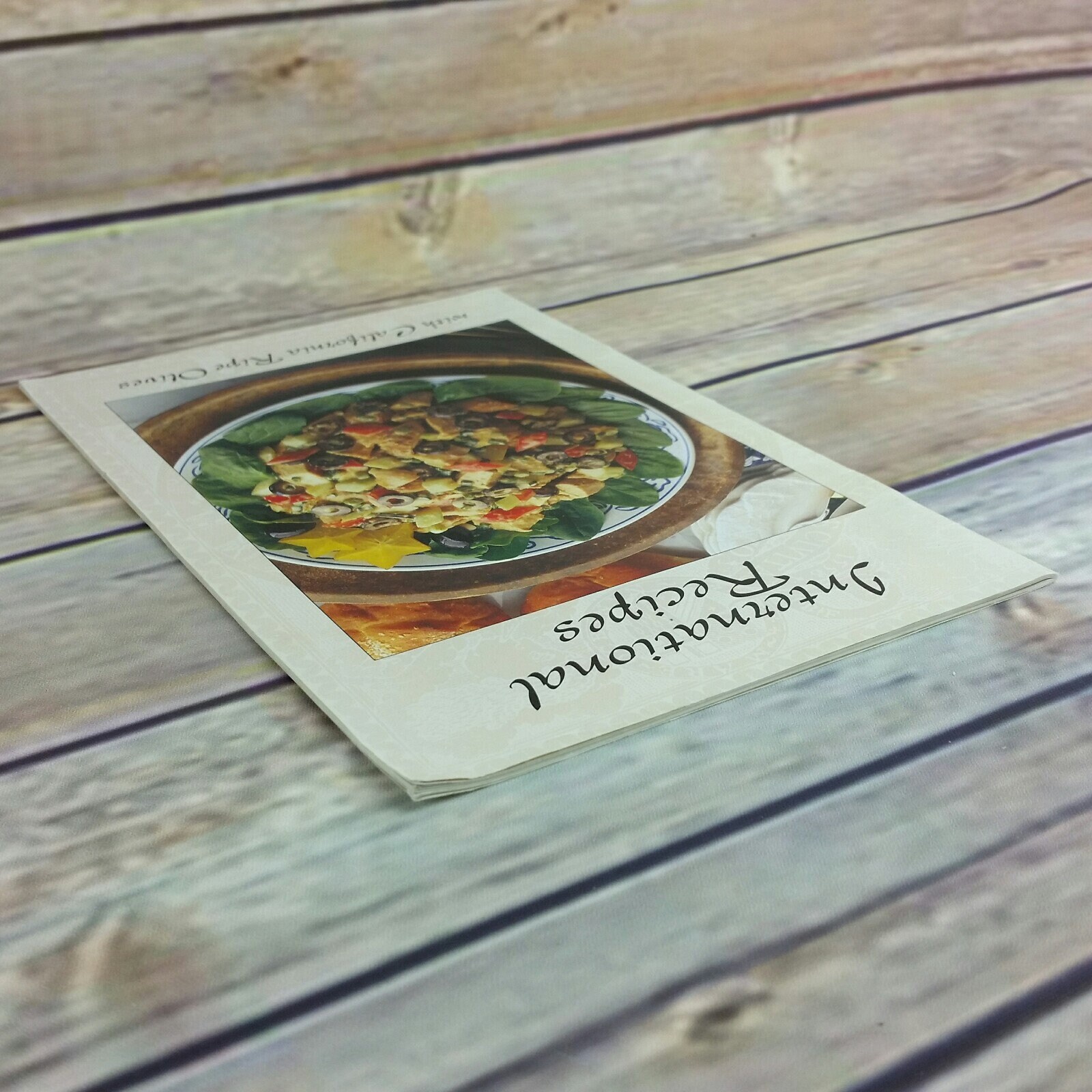 Vintage California Cookbook International Recipes With Olives 1994 ...