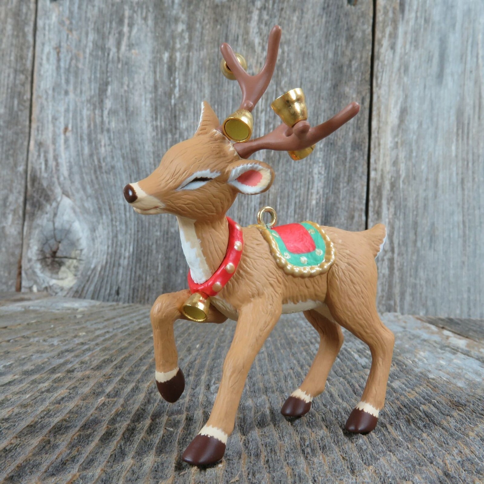 Ringing Reindeer Hallmark Keepsake Christmas Ornament 2000 - Etsy