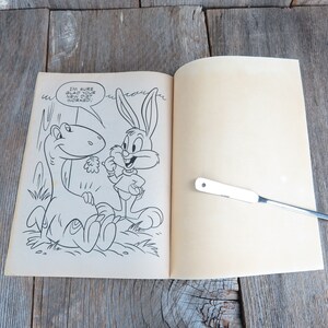 Tiny Toons Adventures Coloring Book Dinner for a Dinosaur Warner ...