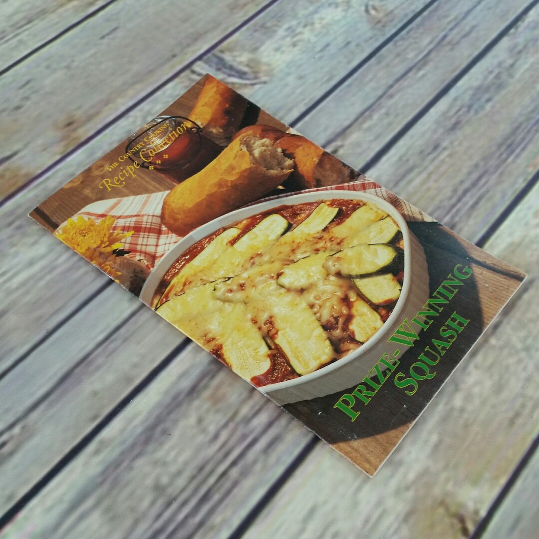 Vintage Cookbook Prize Winning Squash Recipes 1993 Paperback Booklet ...