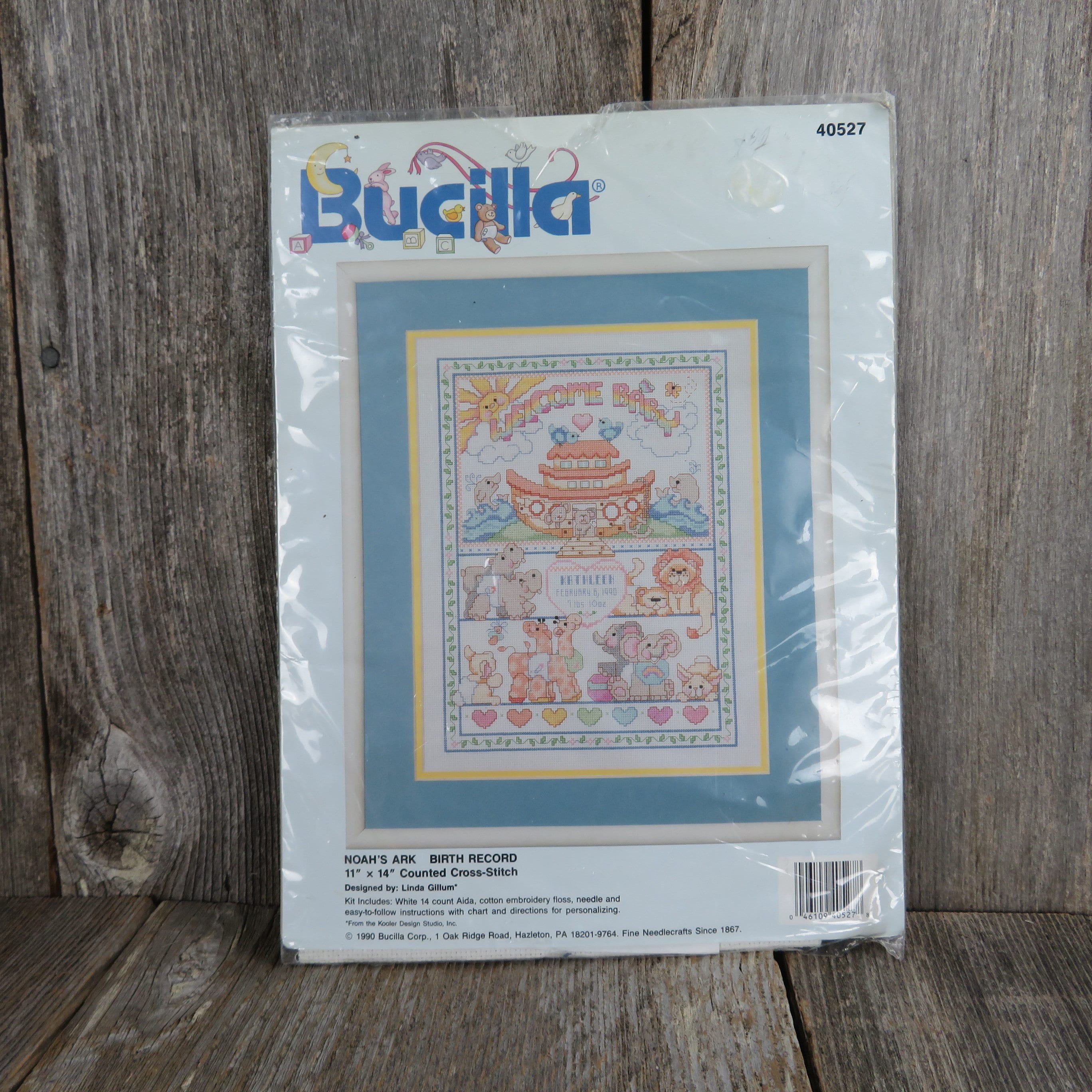Noah's Ark Counted Cross Stitch Kit Bucilla 1990 Birth - Etsy