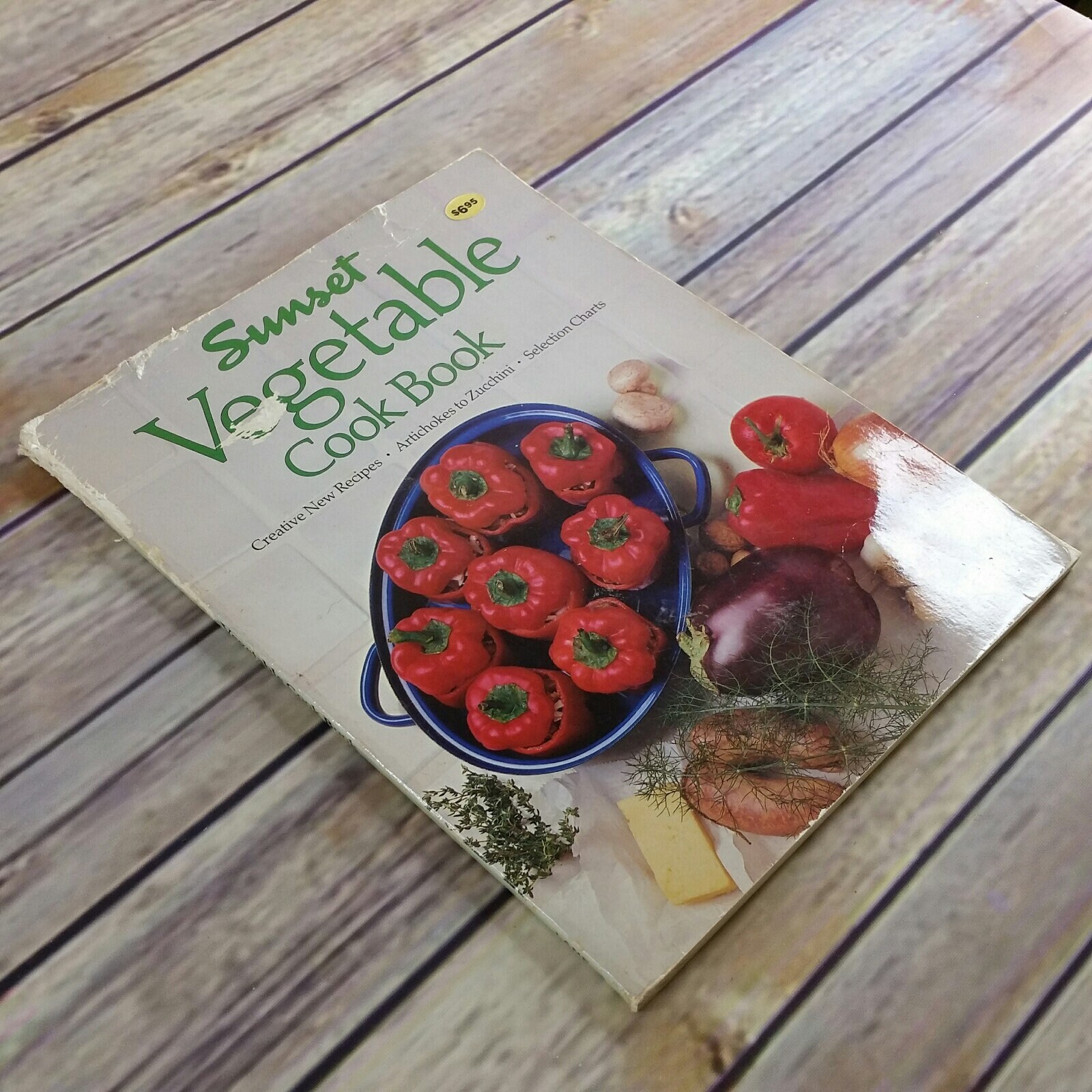 Vintage Cookbook Sunset Vegetable Cook Book Recipes 1984 - Etsy